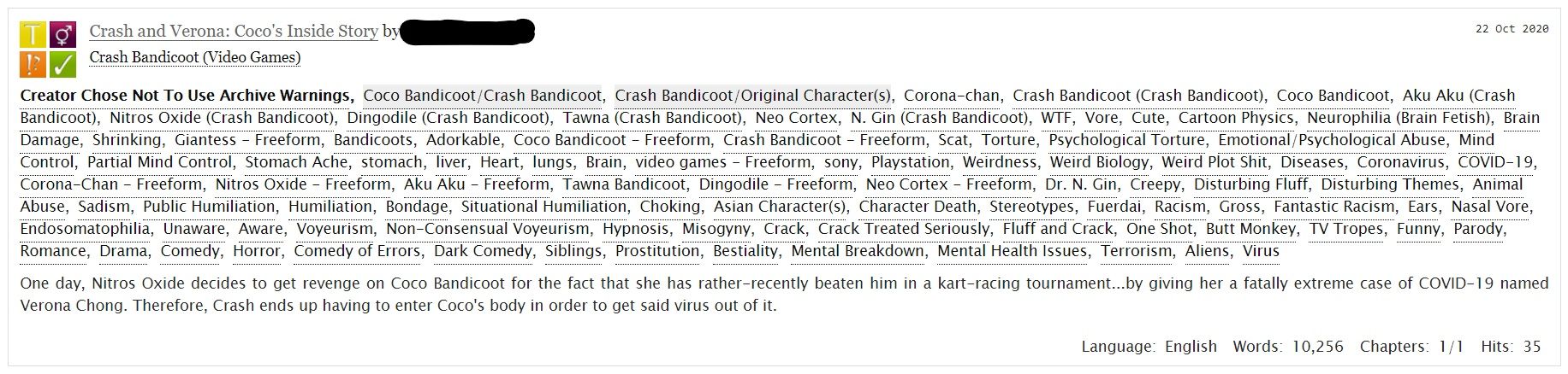 Fursed_Crash_Bandicoot_fanfic | Scrolller