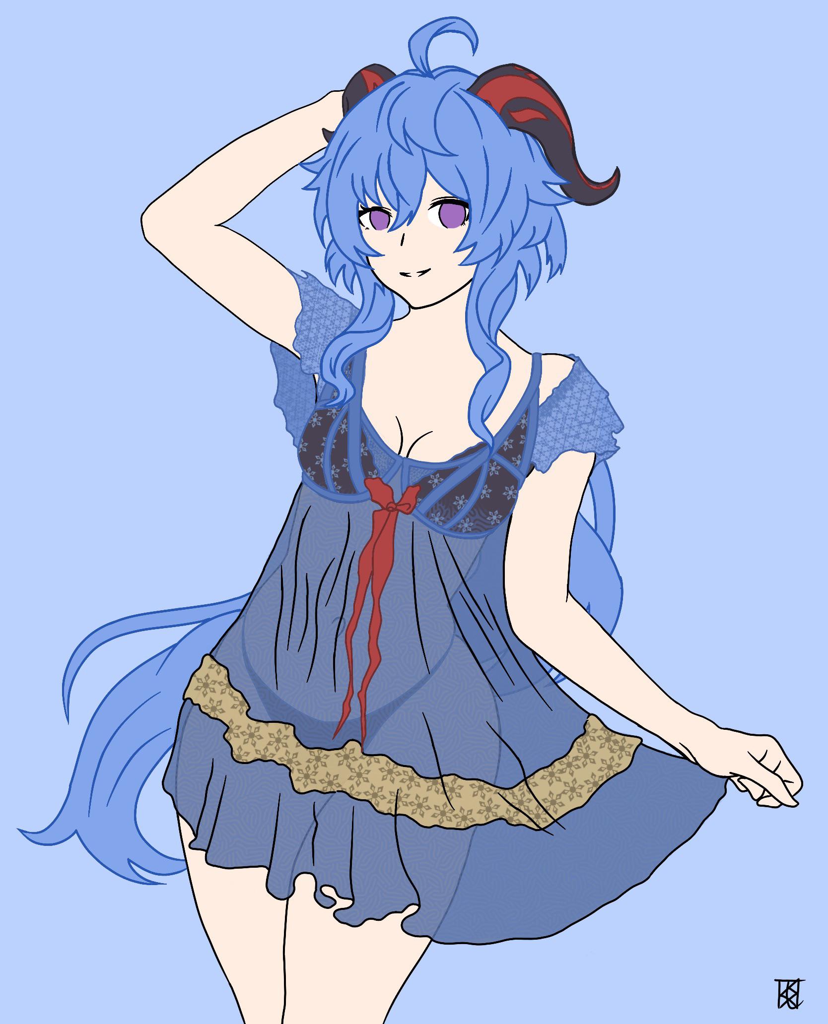 Ganyu is ready for bed(WIP) | Scrolller