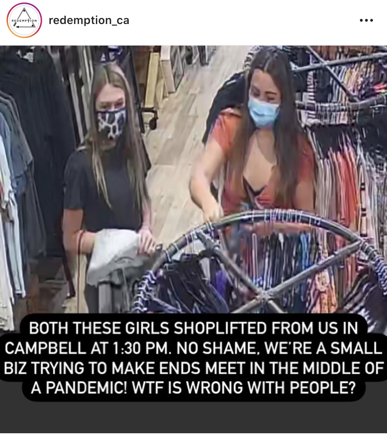 Garbage humans shoplift from small business Redemption in downtown Campbell, CA | Scrolller