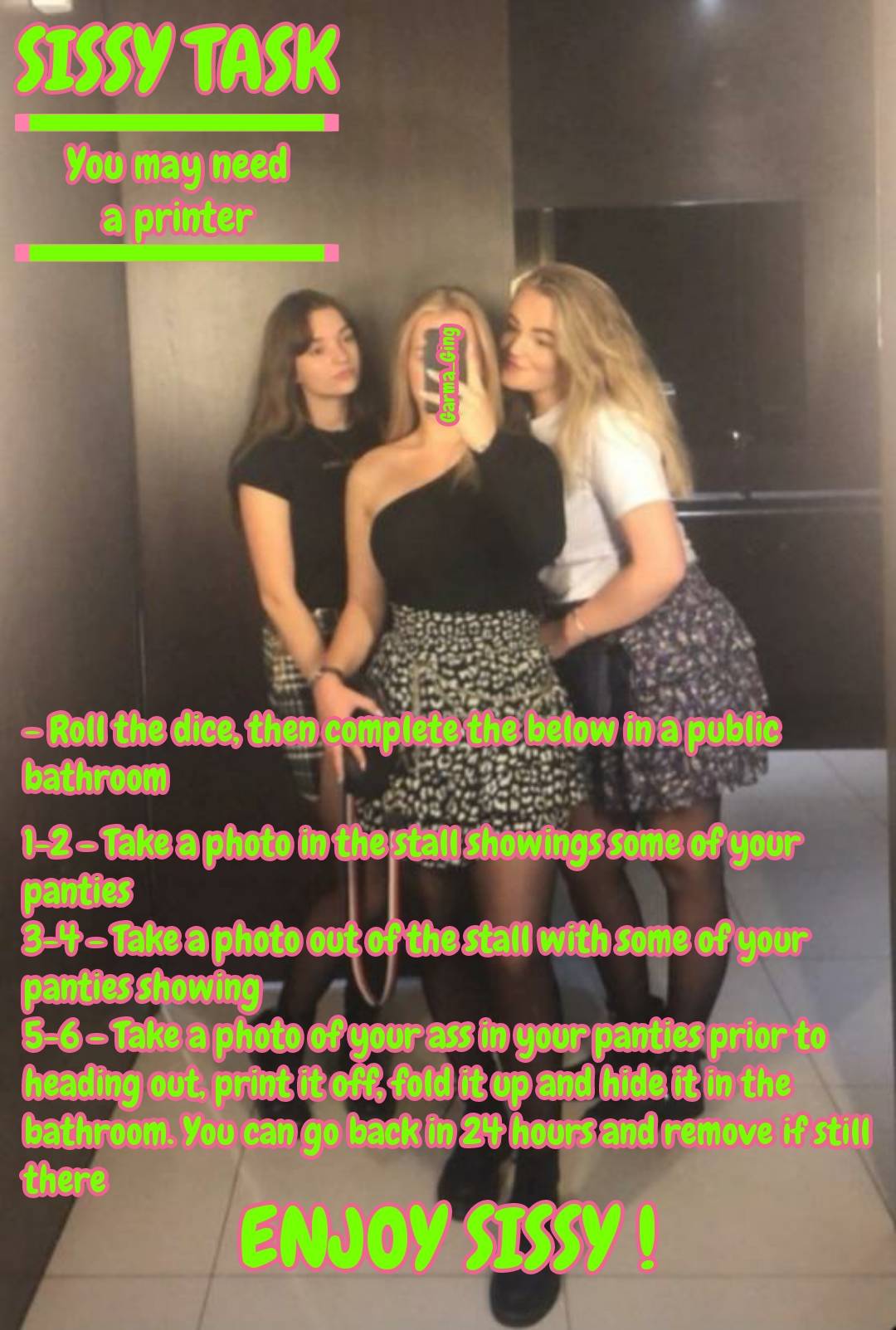 Garma_Ging Sissy Task 5! The love was back yesterday, thank you