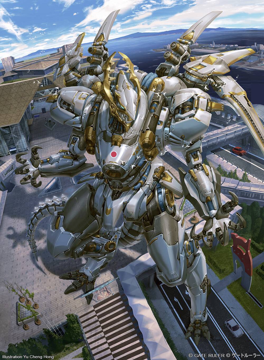 Gate Ruler - Dragon-type Battle Weapon - Naruikazuchi by Yu Cheng Hong | Scrolller