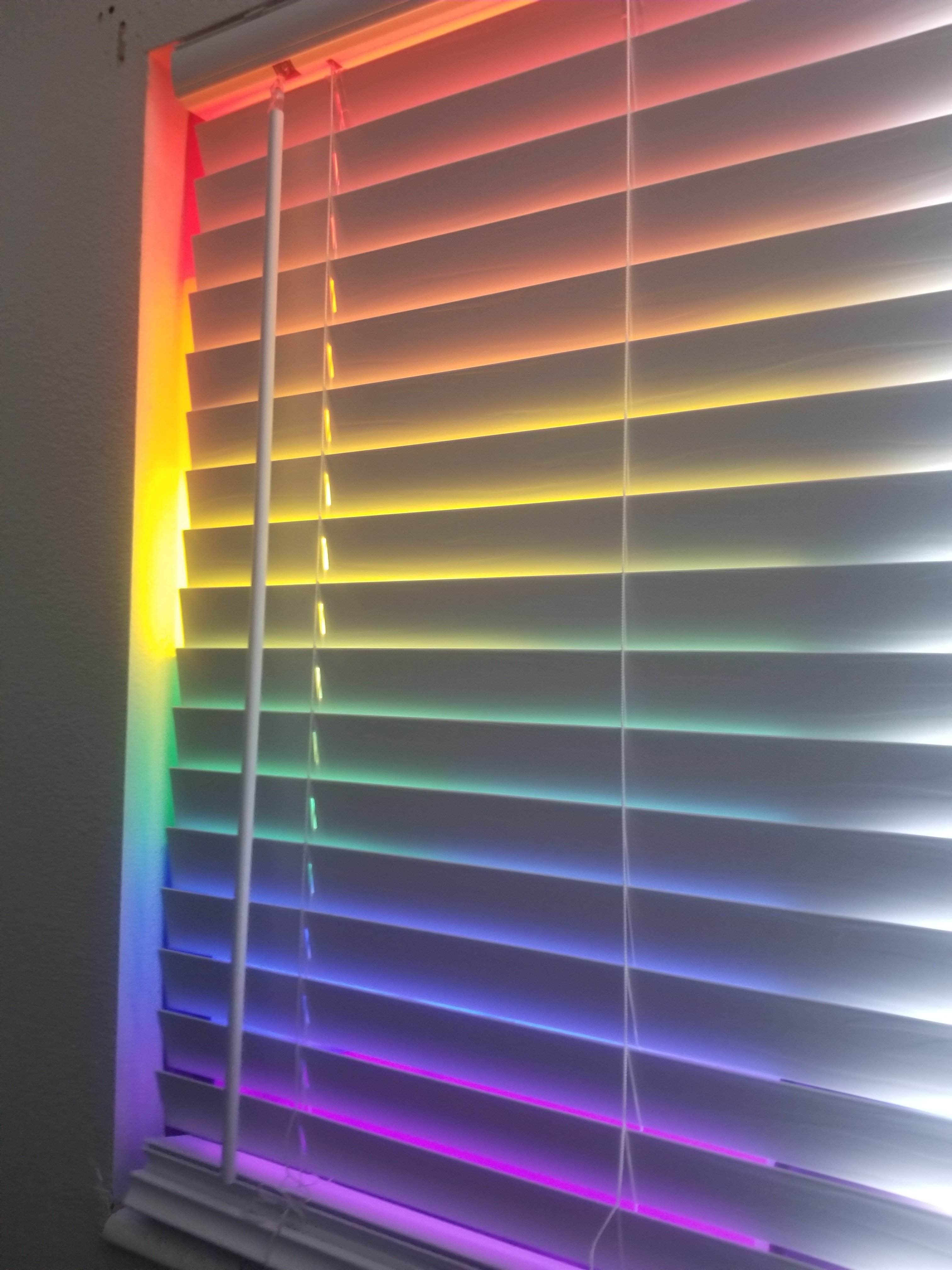gay flags look reaaal trippy through blinds 🌈😍 | Scrolller