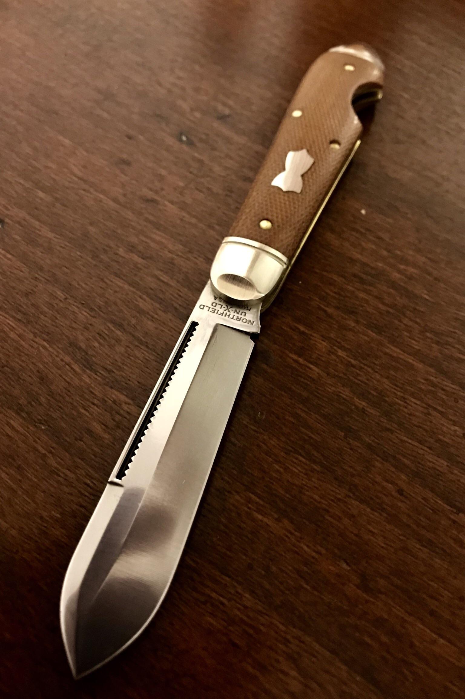 GEC dreams come true. #85 Sabre grind/natural micarta | Scrolller