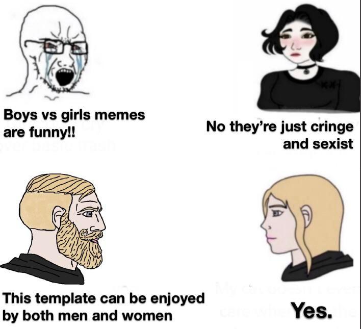 Gender equality chads. | Scrolller