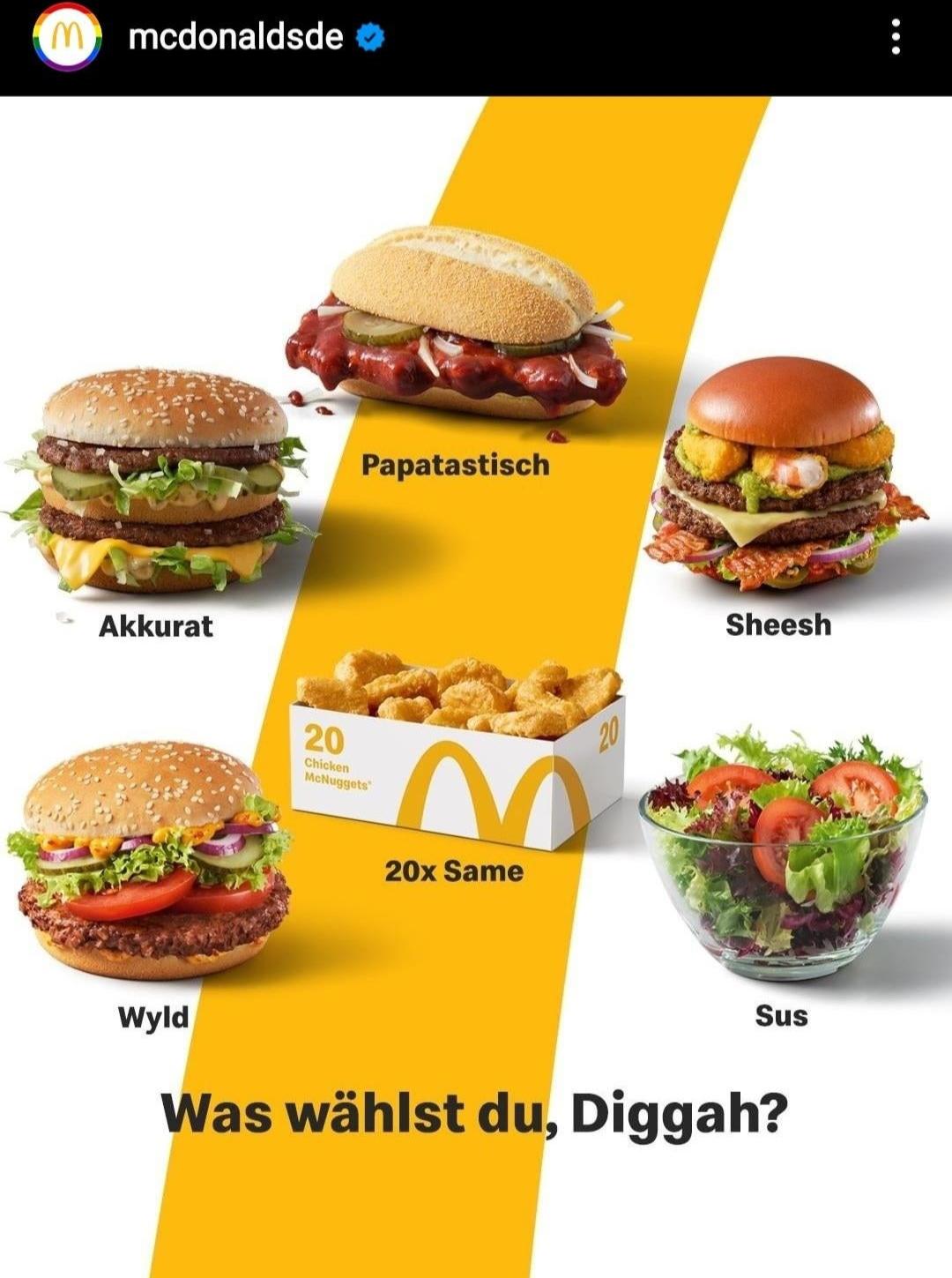 German mcdonald be hittin different | Scrolller