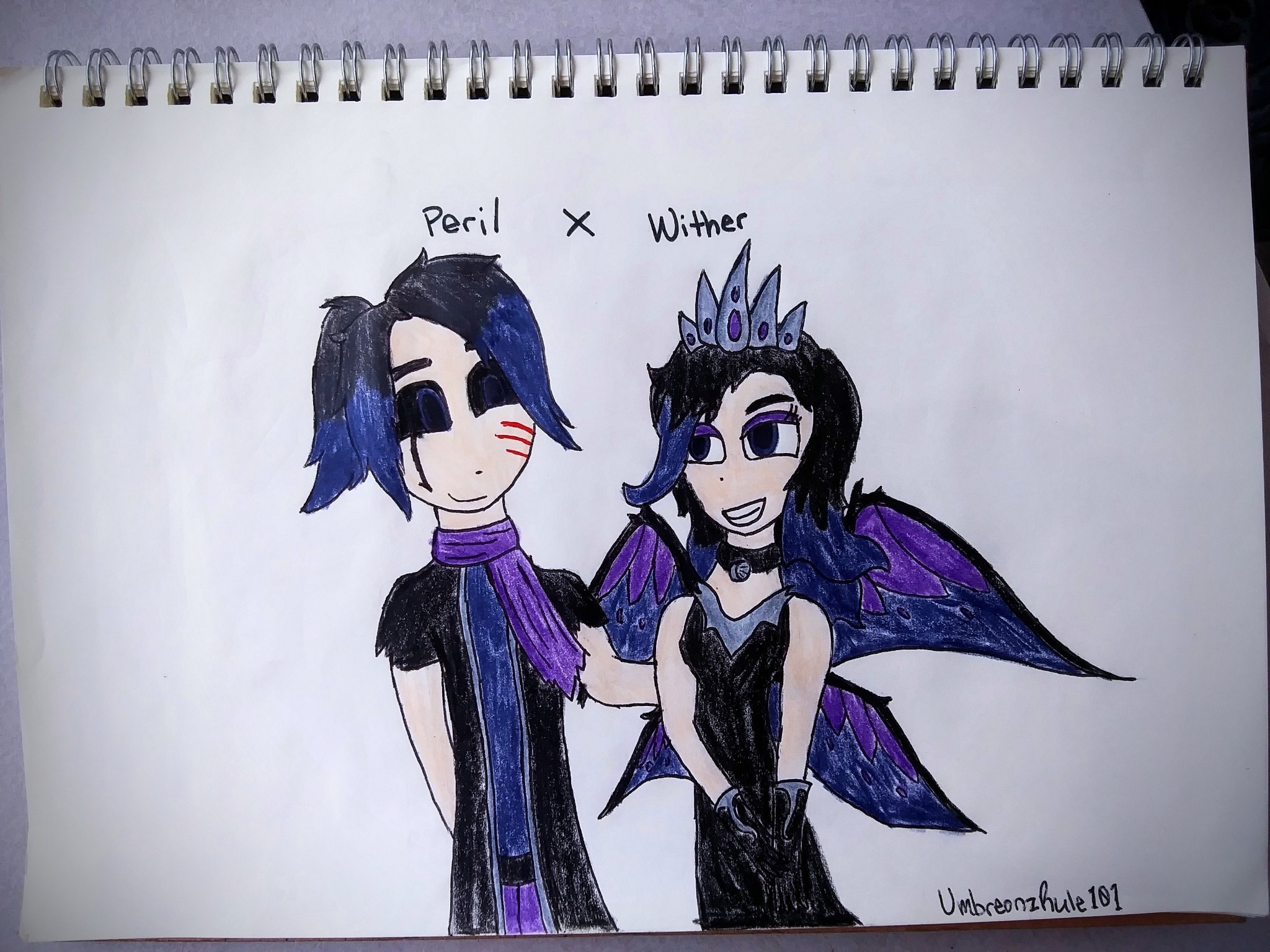 Geronimo Stilton: Kingdom of Fantasy - Fan Art #1: Wither of the Dark Fairies x Peril, an OC ...