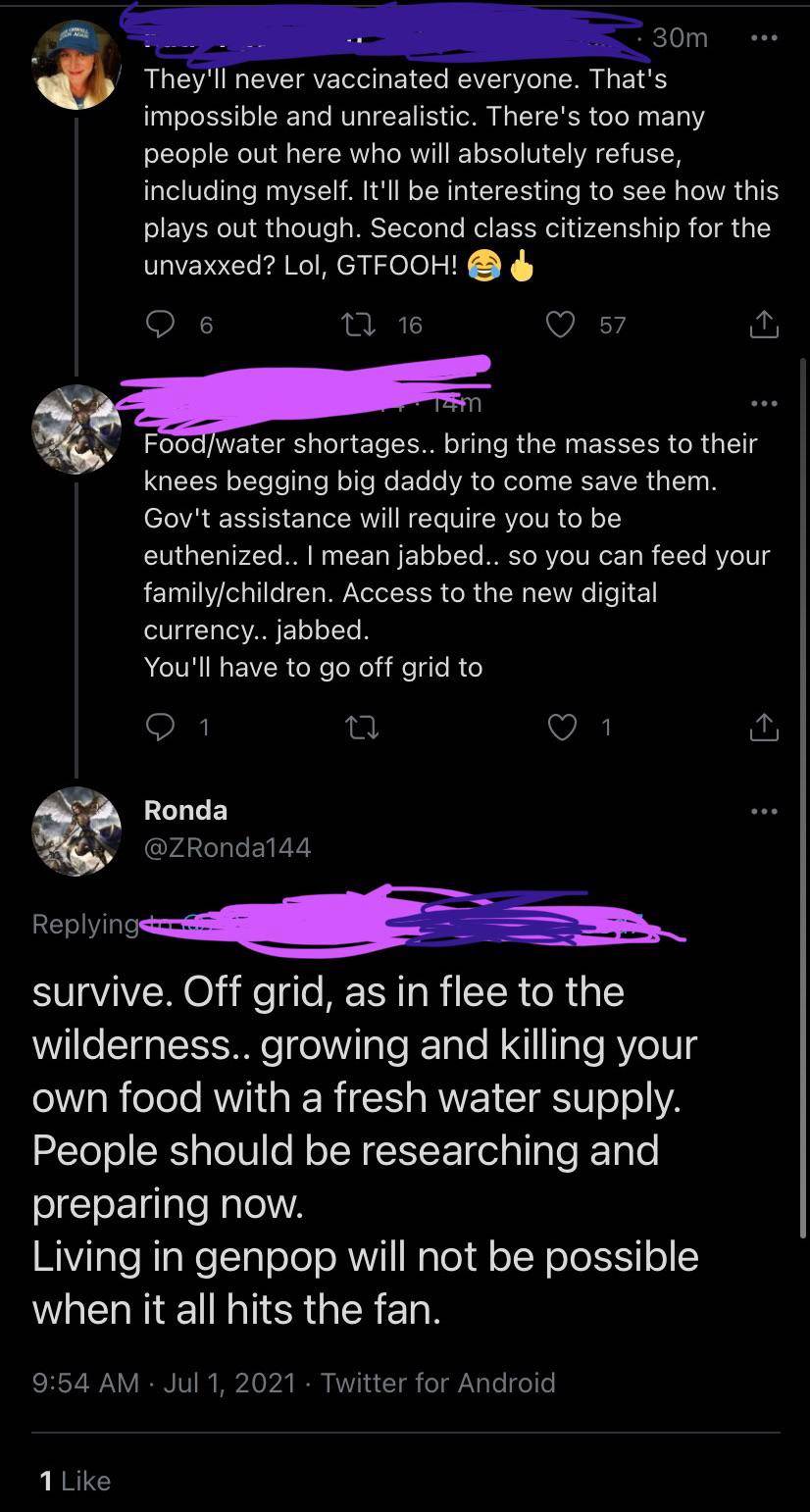 "Get off the grid." | Scrolller