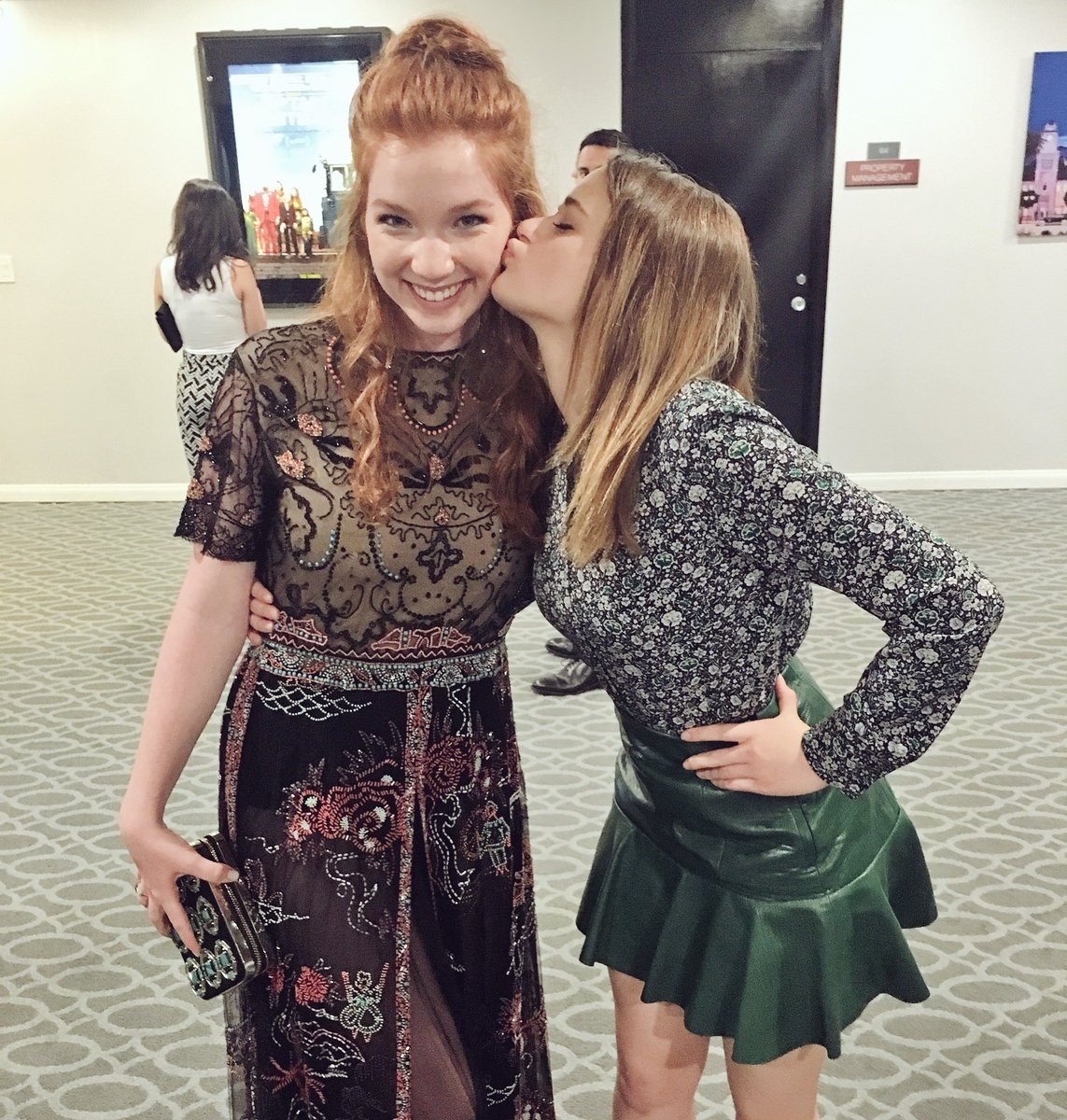 Getting a kiss on the cheek from Joey King | Scrolller