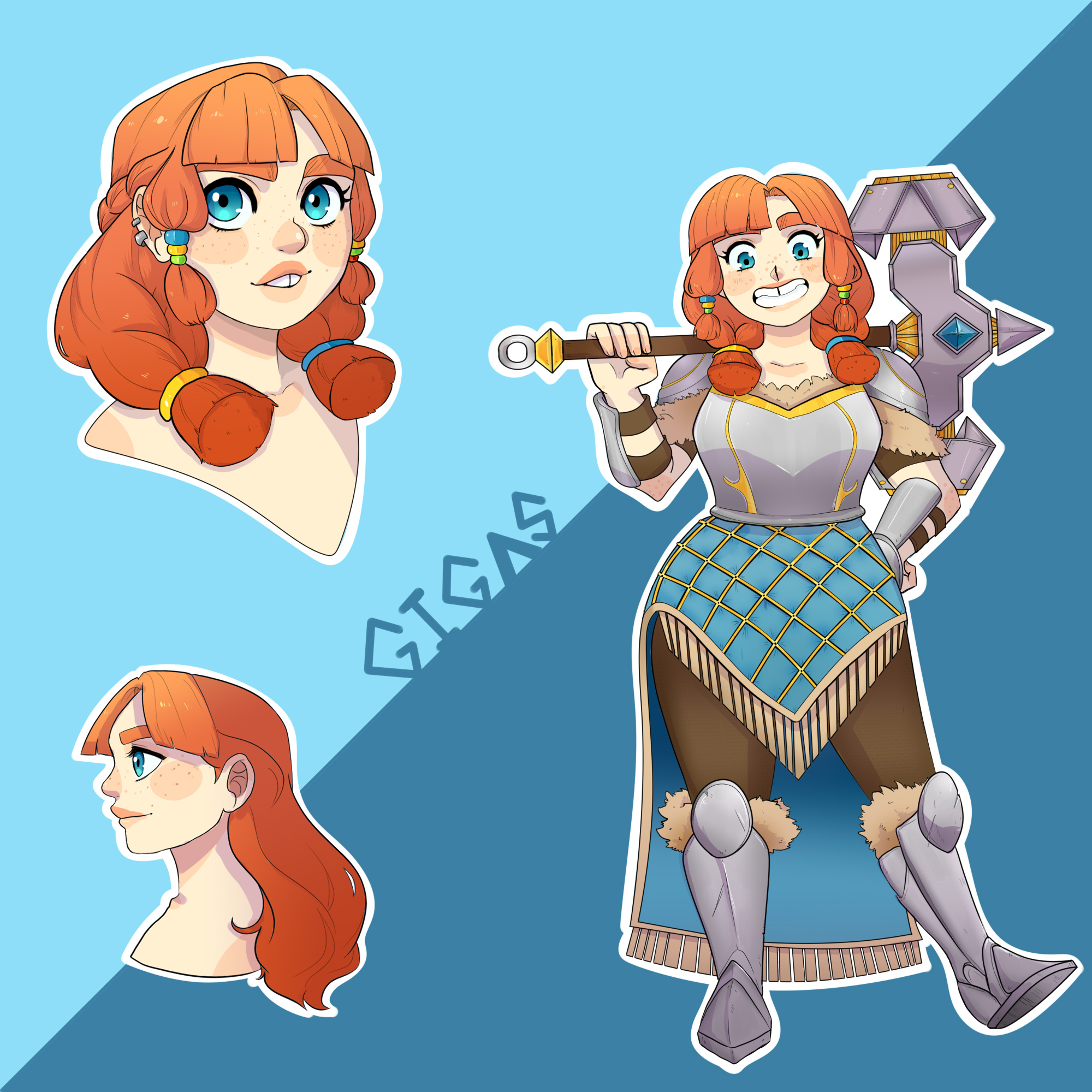 [OC] Gigas, The Dwarf Warrior | Scrolller