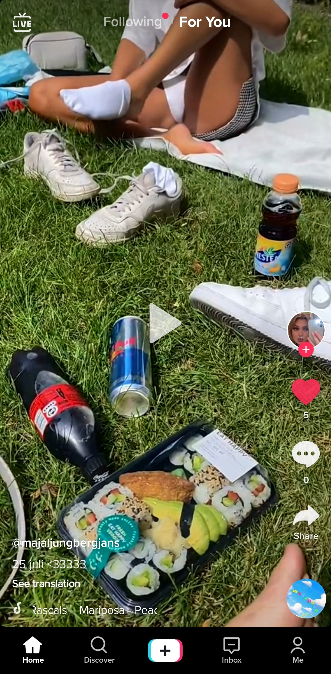 Girl posts upskirt on TikTok, sauce in pic | Scrolller