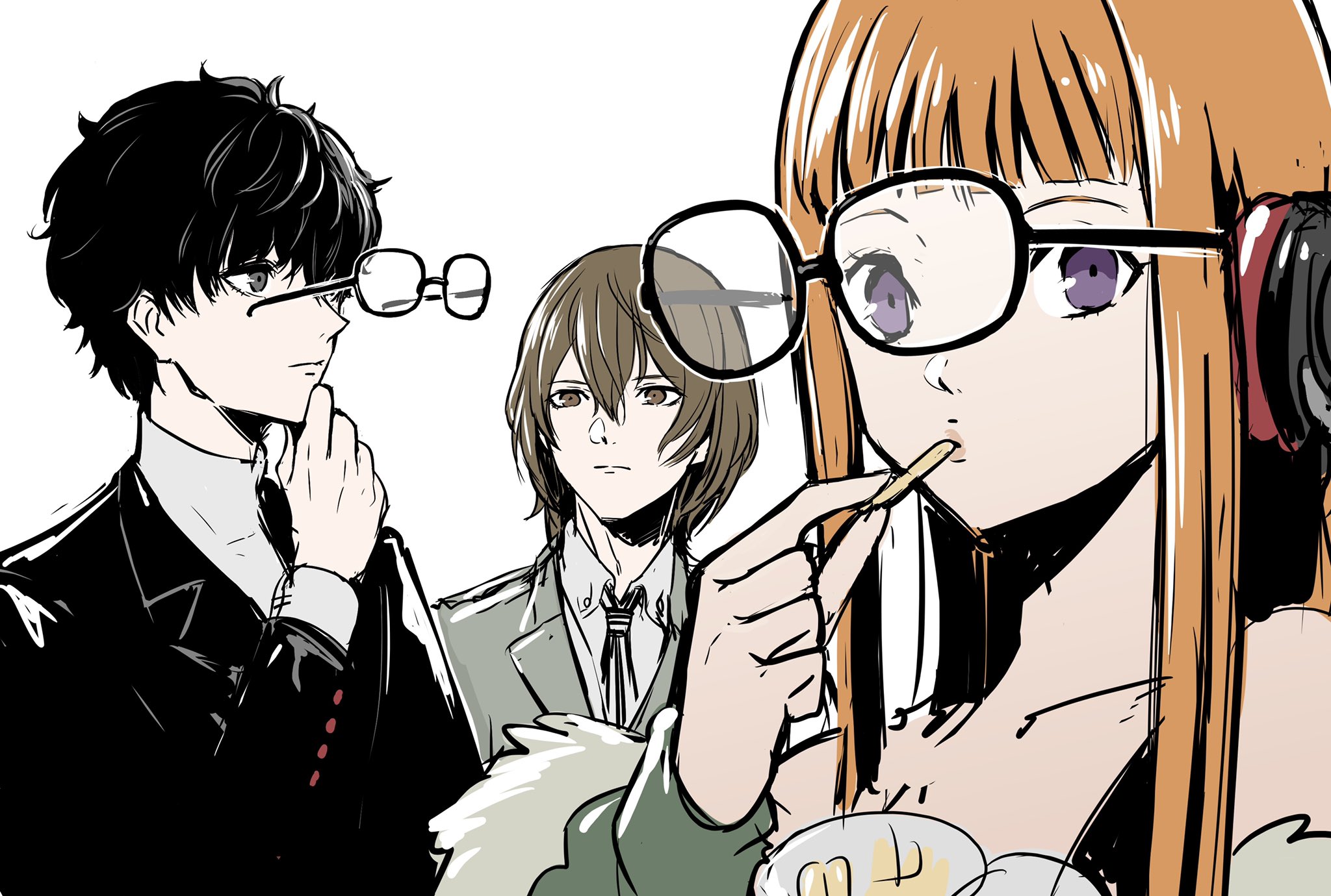 Glasses gang and akechi | Scrolller