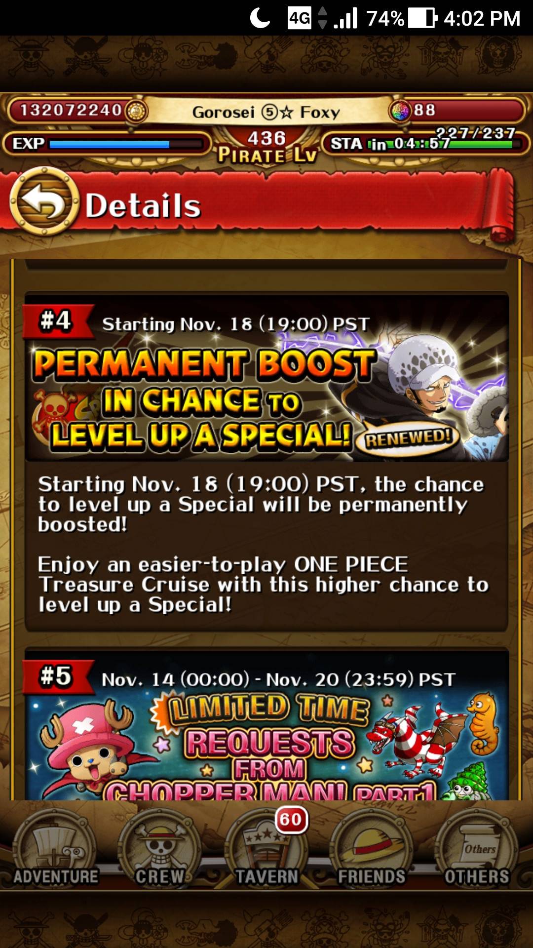 Global permanent skill up | Scrolller