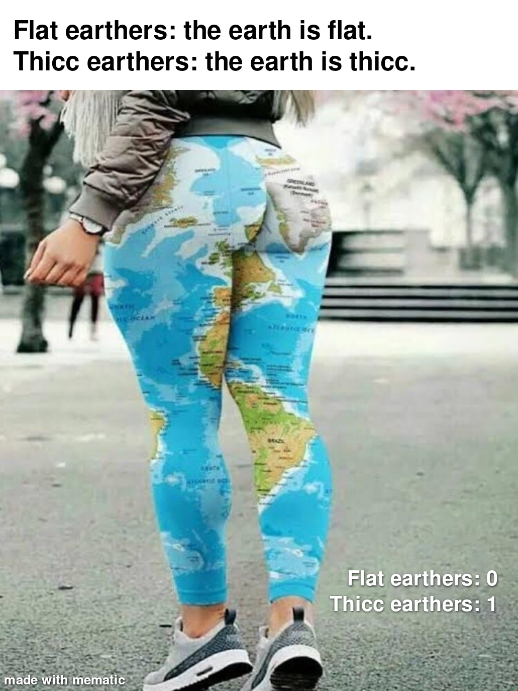 Globe earthers: I prefer thicc earth theory. | Scrolller
