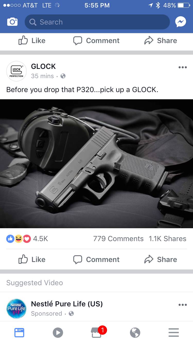 Glock's last Facebook post. Savage. | Scrolller