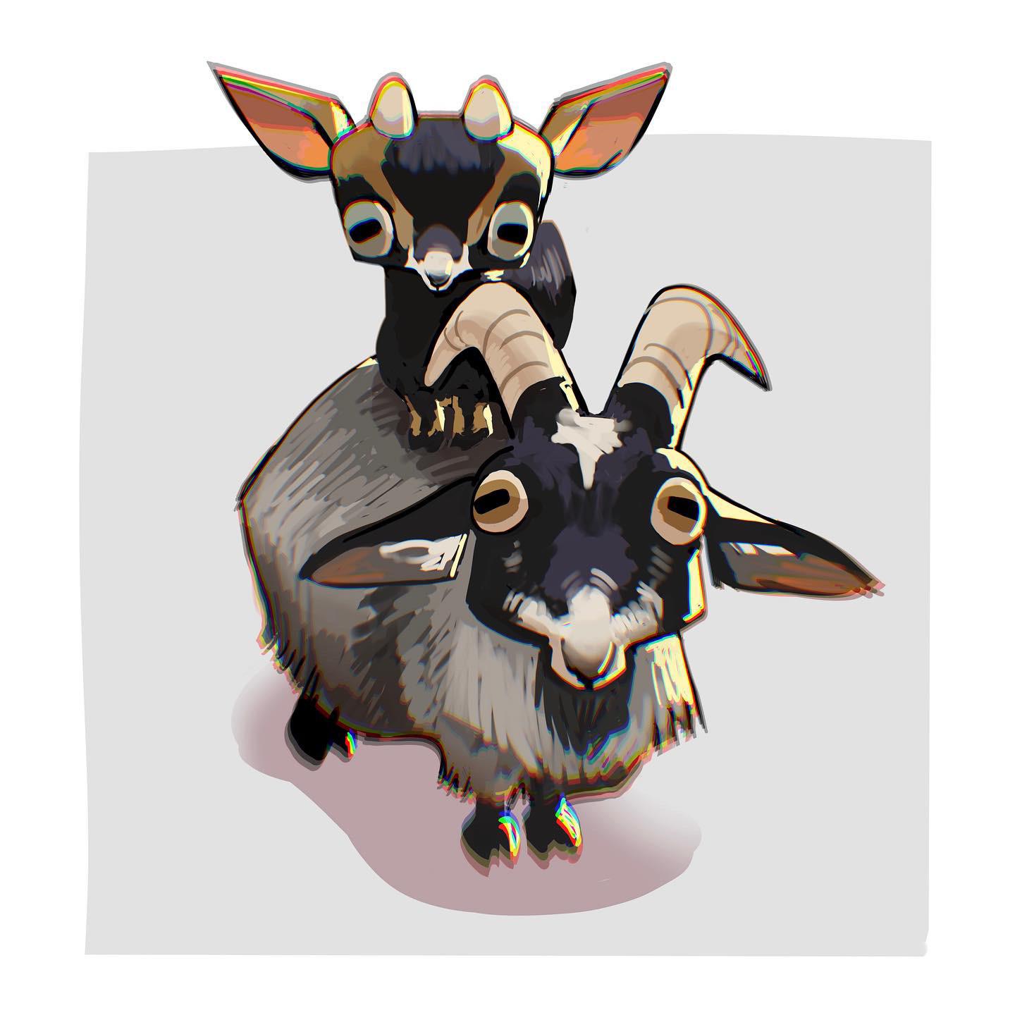 “Goat Stack”, me, digital, 2021 | Scrolller