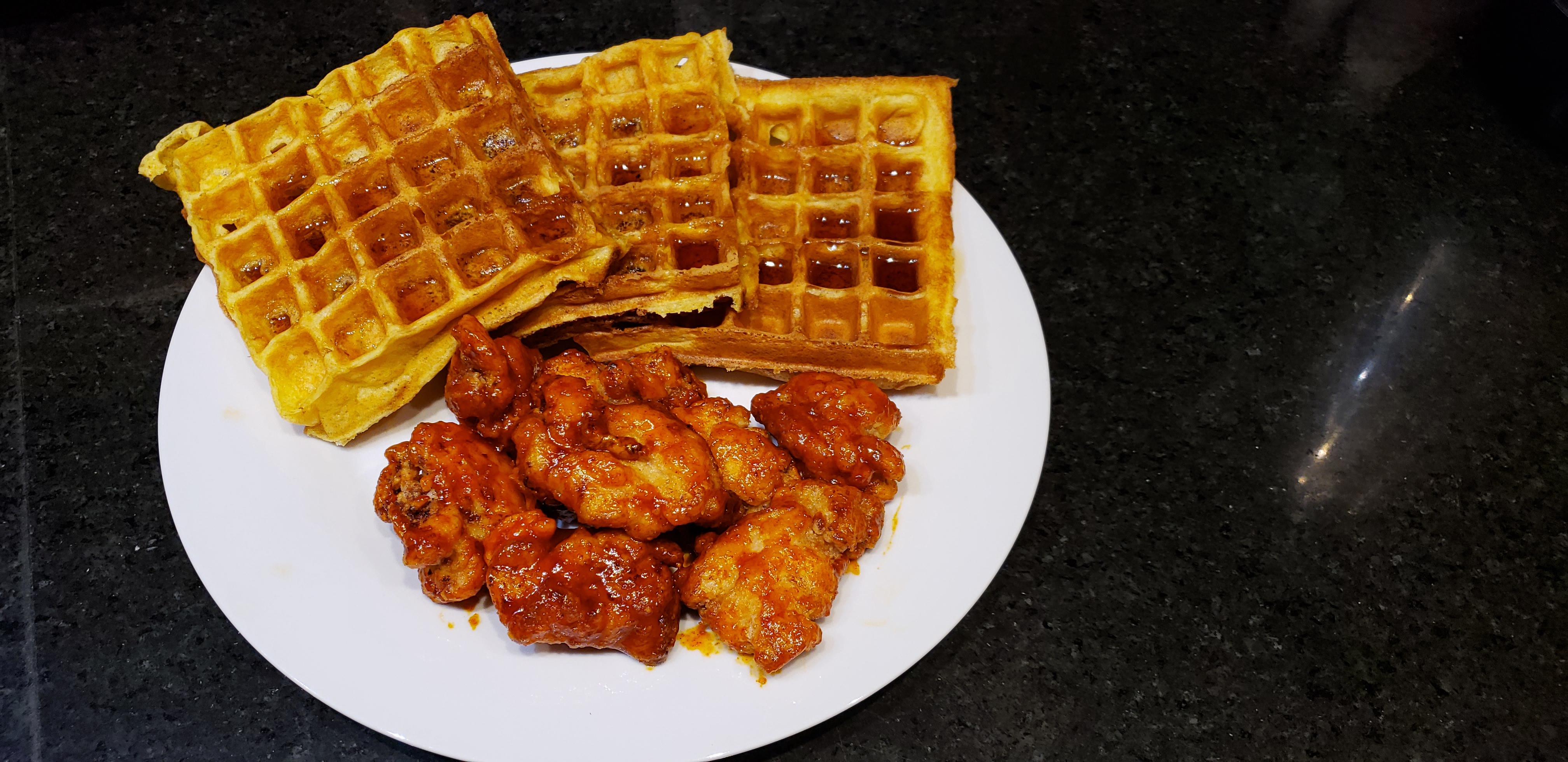 Gochujang Fried Chicken & Waffles | Scrolller