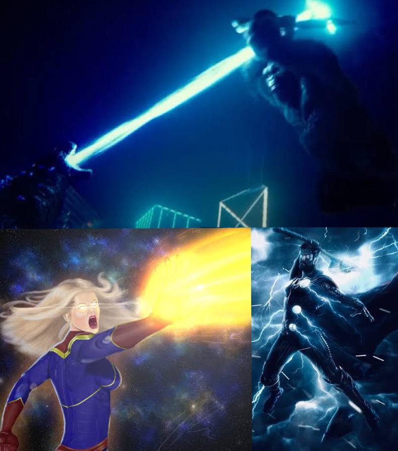 Godzilla vs Kong is like Captain Marvel vs Thor with Stormbreaker. | Scrolller