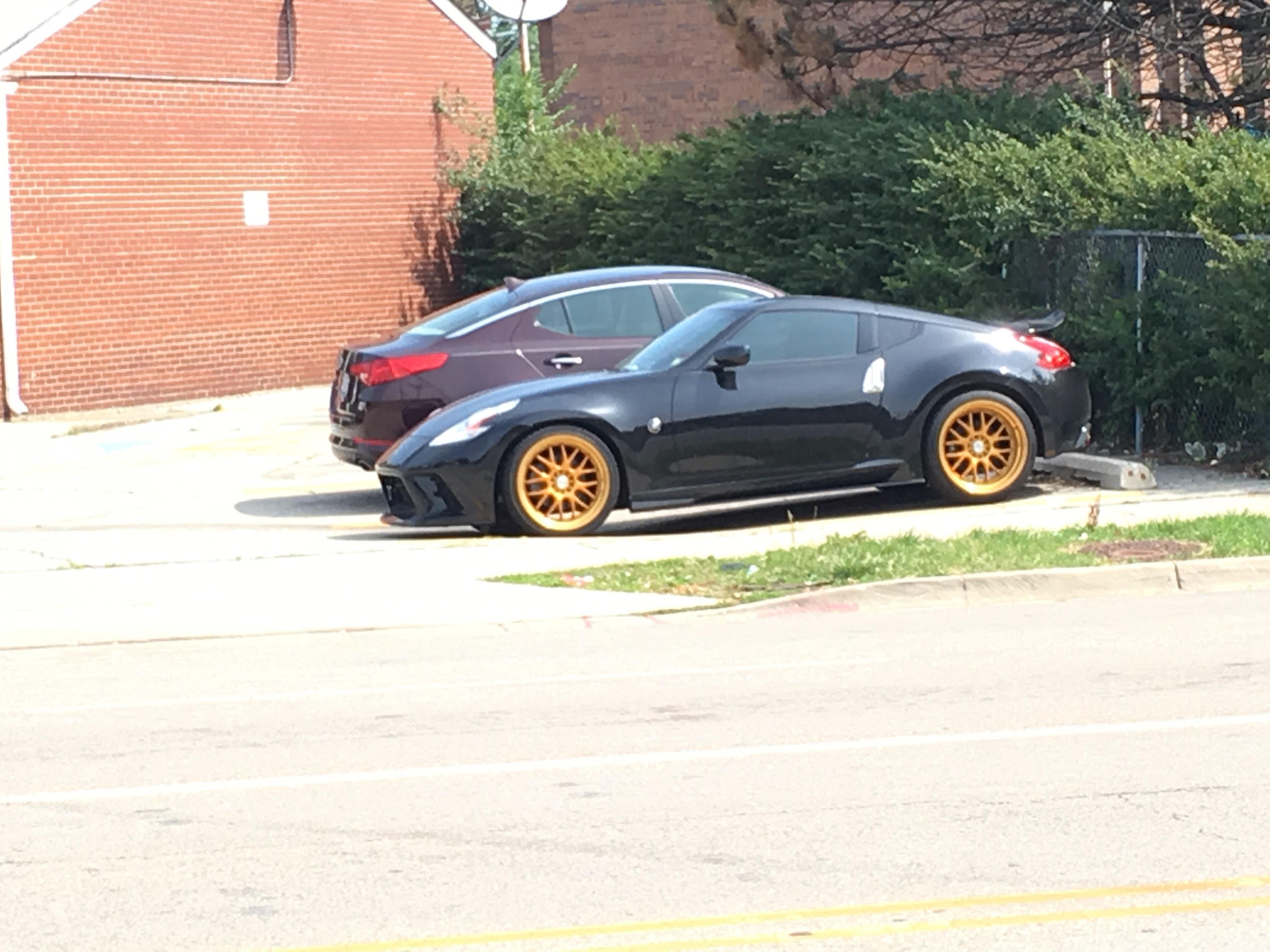 Black Rims With Gold Accents