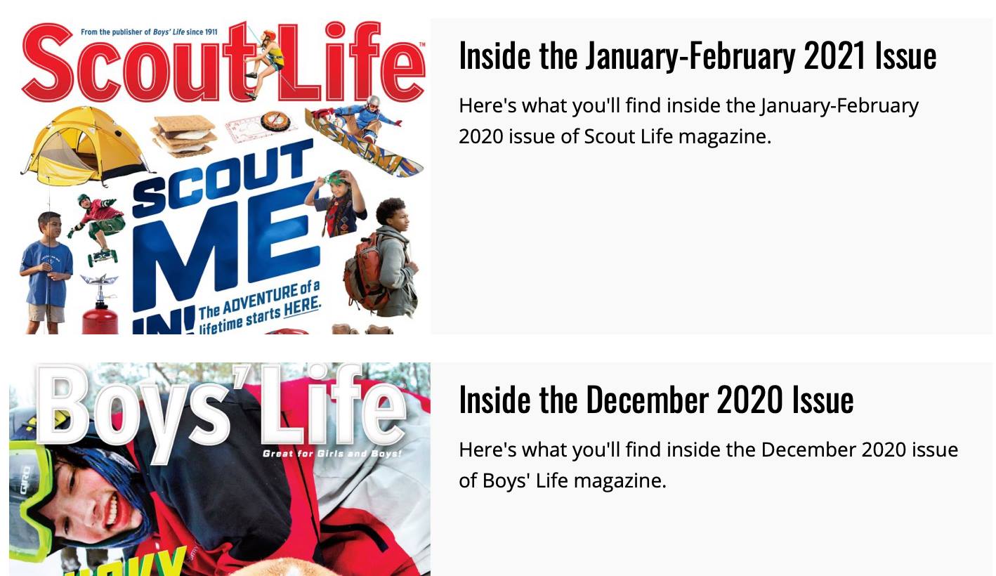 Goodbye Boys' Life, welcome Scout Life | Scrolller