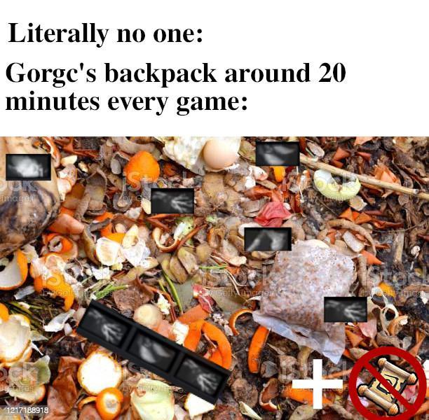 Gorgc's backpack every game | Scrolller
