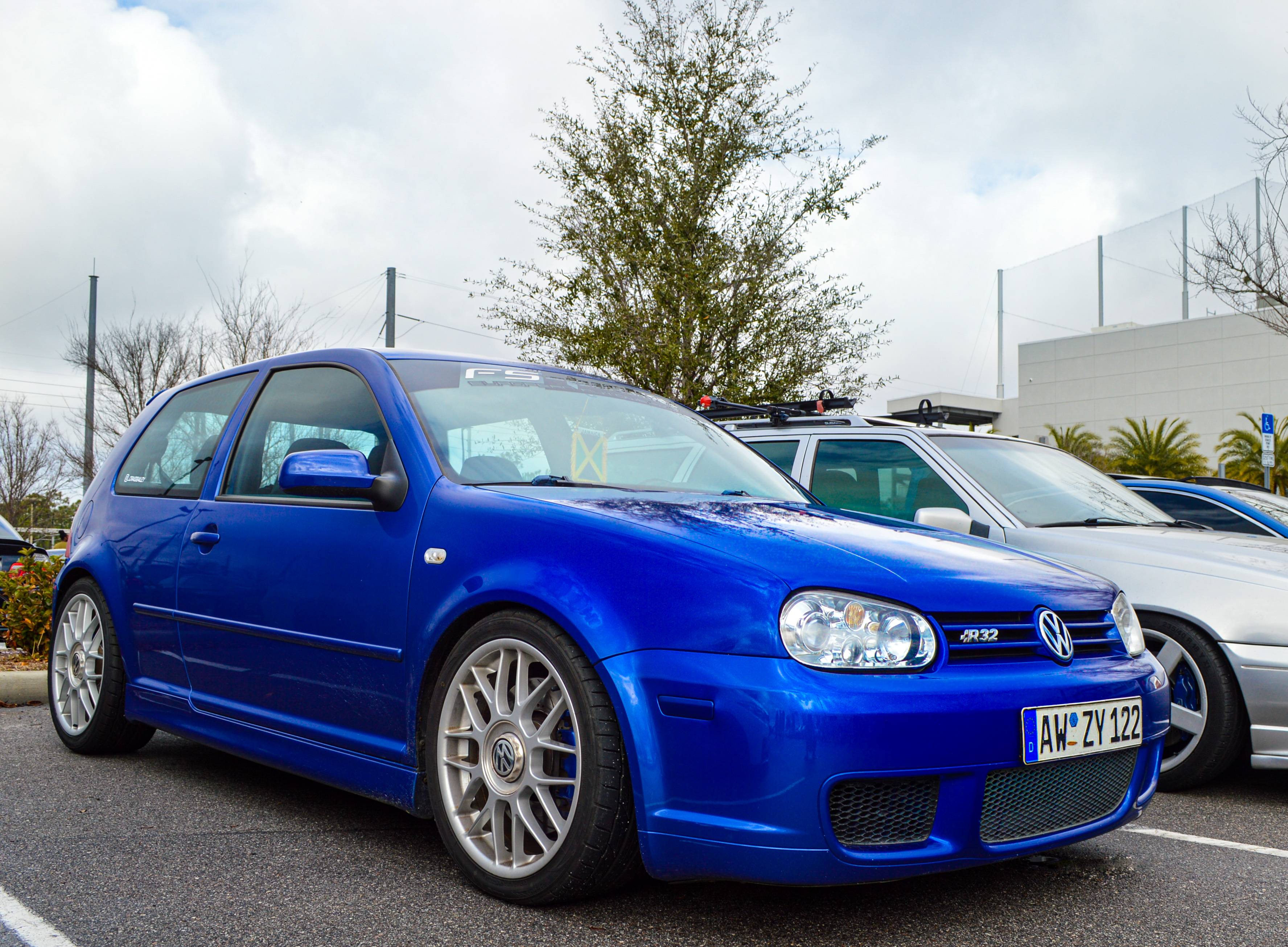 Gorgeous Golf R32 at a show. | Scrolller