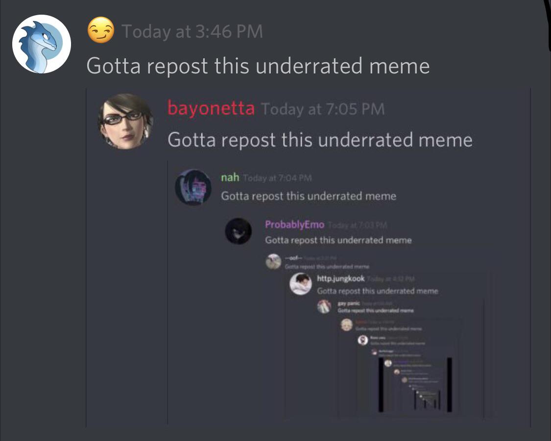 Gotta repost this underrated meme | Scrolller