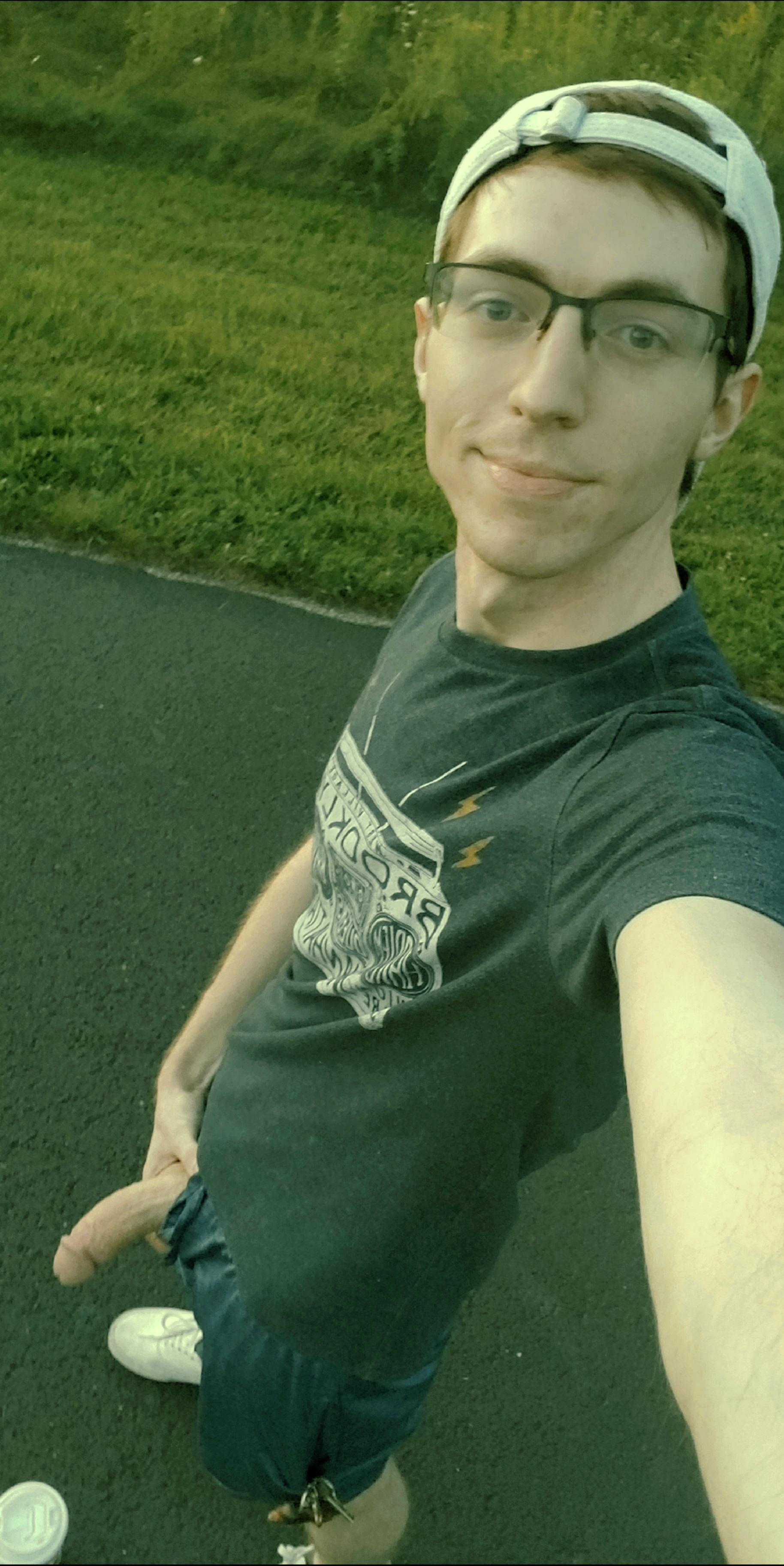 Grabbed A Coffee And My Cock To Go Enjoy The Sunset At The Park