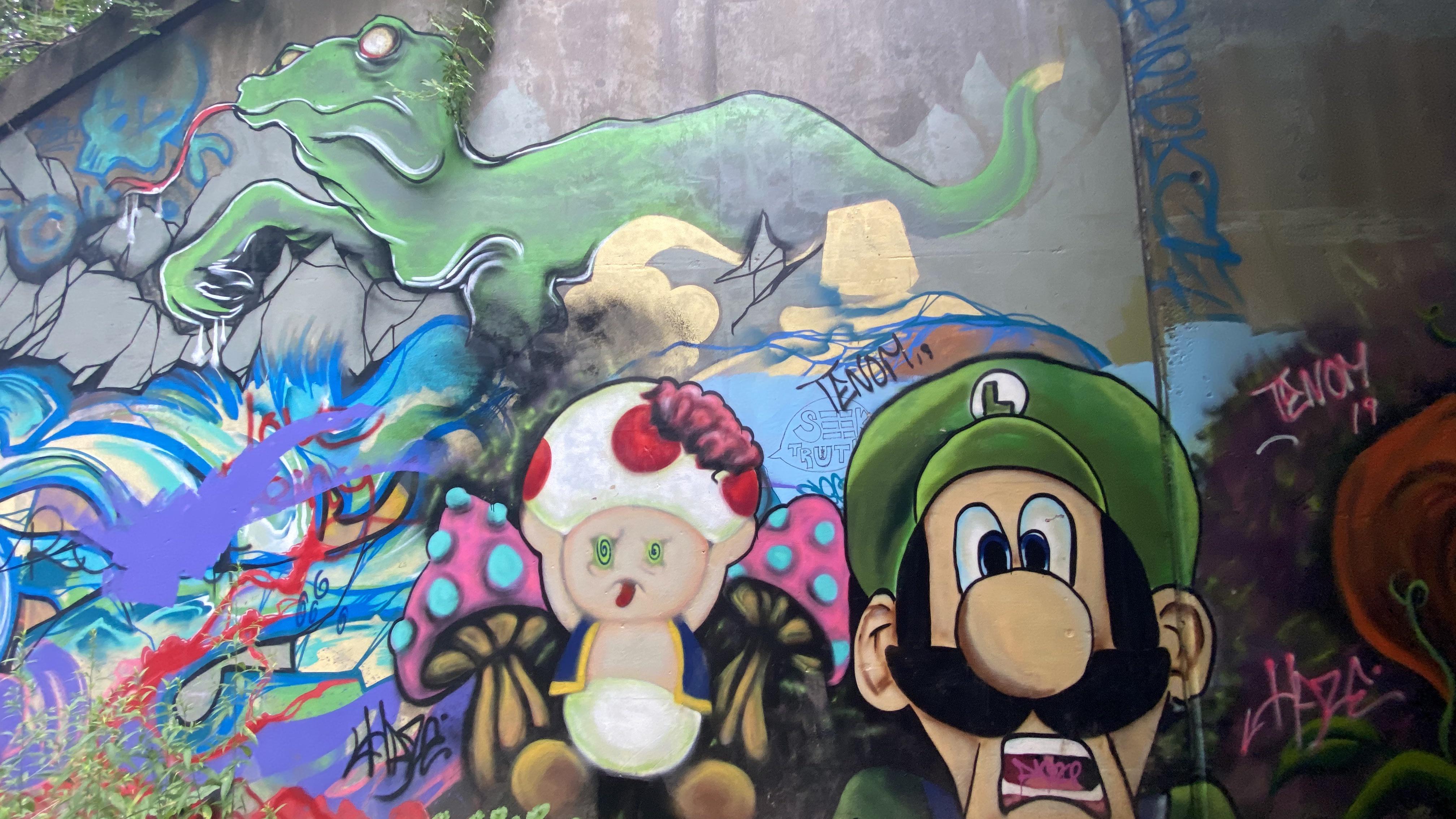 Graffiti in abandoned train underpass (iPhone 11 Pro) | Scrolller