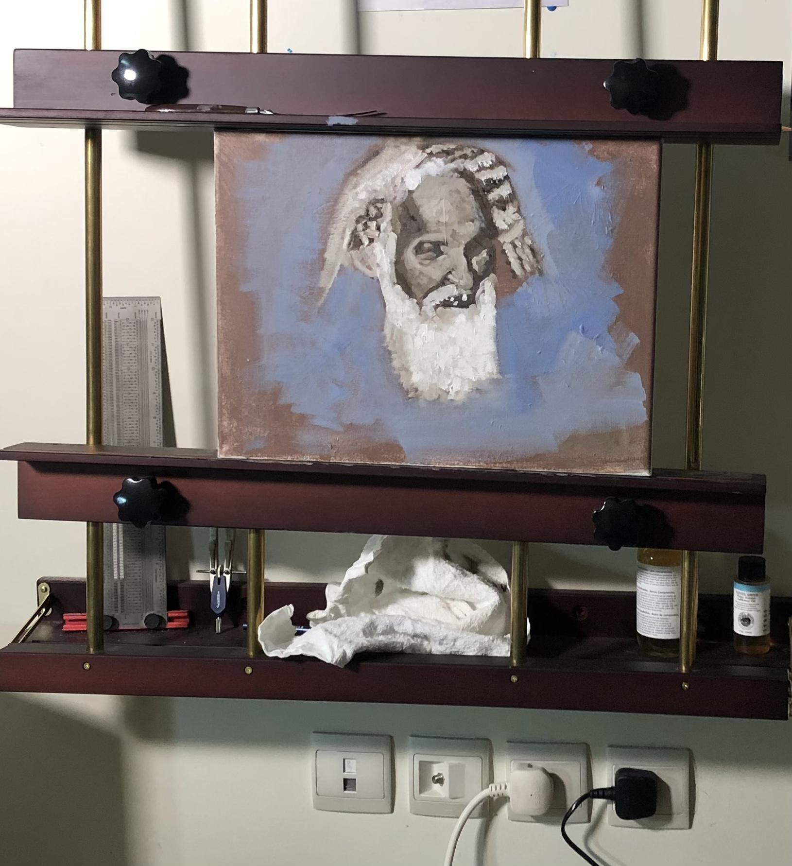 Granpa, oil | Scrolller