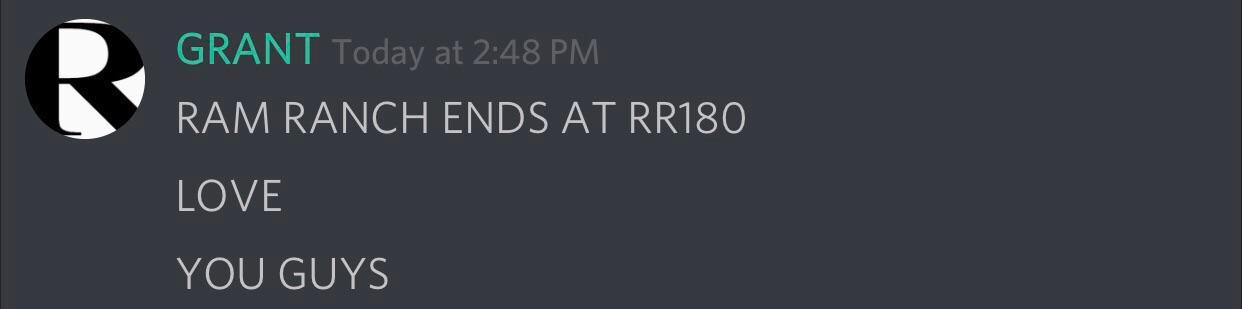 Grant Macdonald announces Ram Ranch 180 is the Last one of all | Scrolller