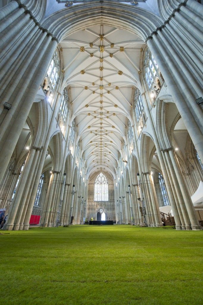 Grass floor of a 14th century cathedral | Scrolller
