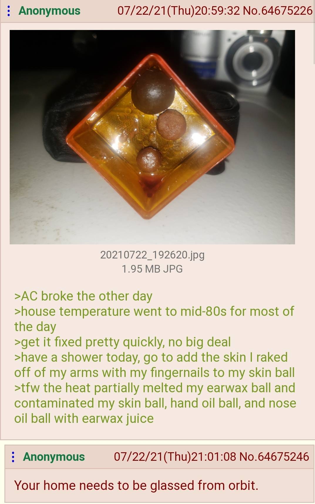 Anon's Earwax Ball | Scrolller