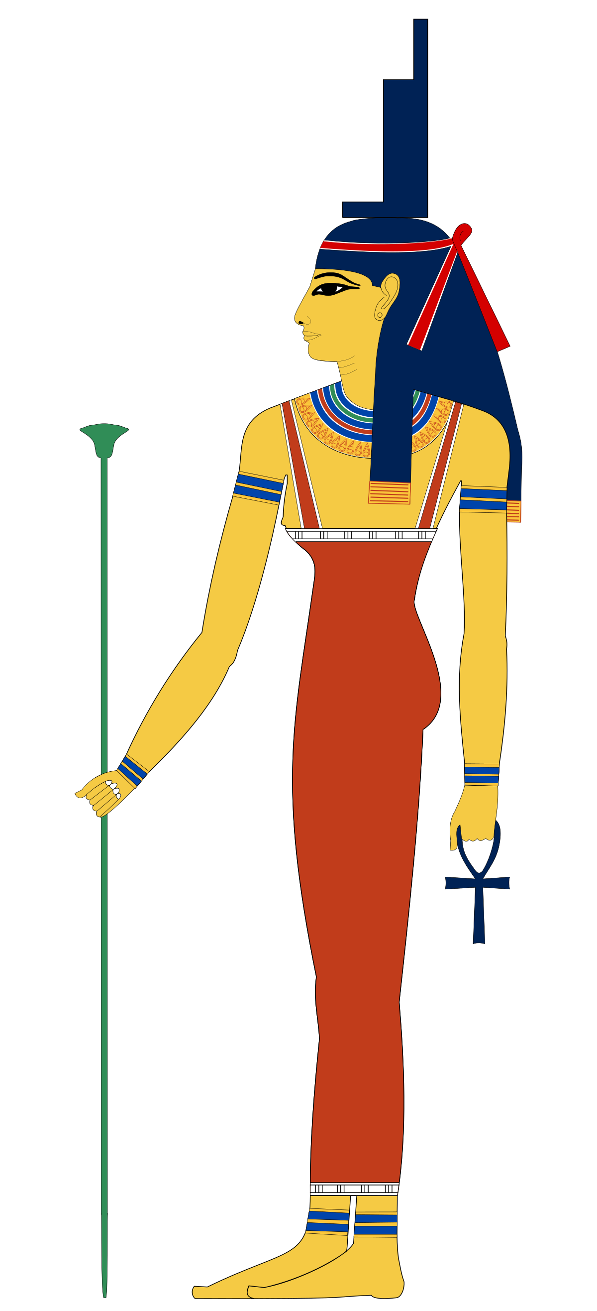 Great mother Isis, the goddess of healing and magic. | Scrolller