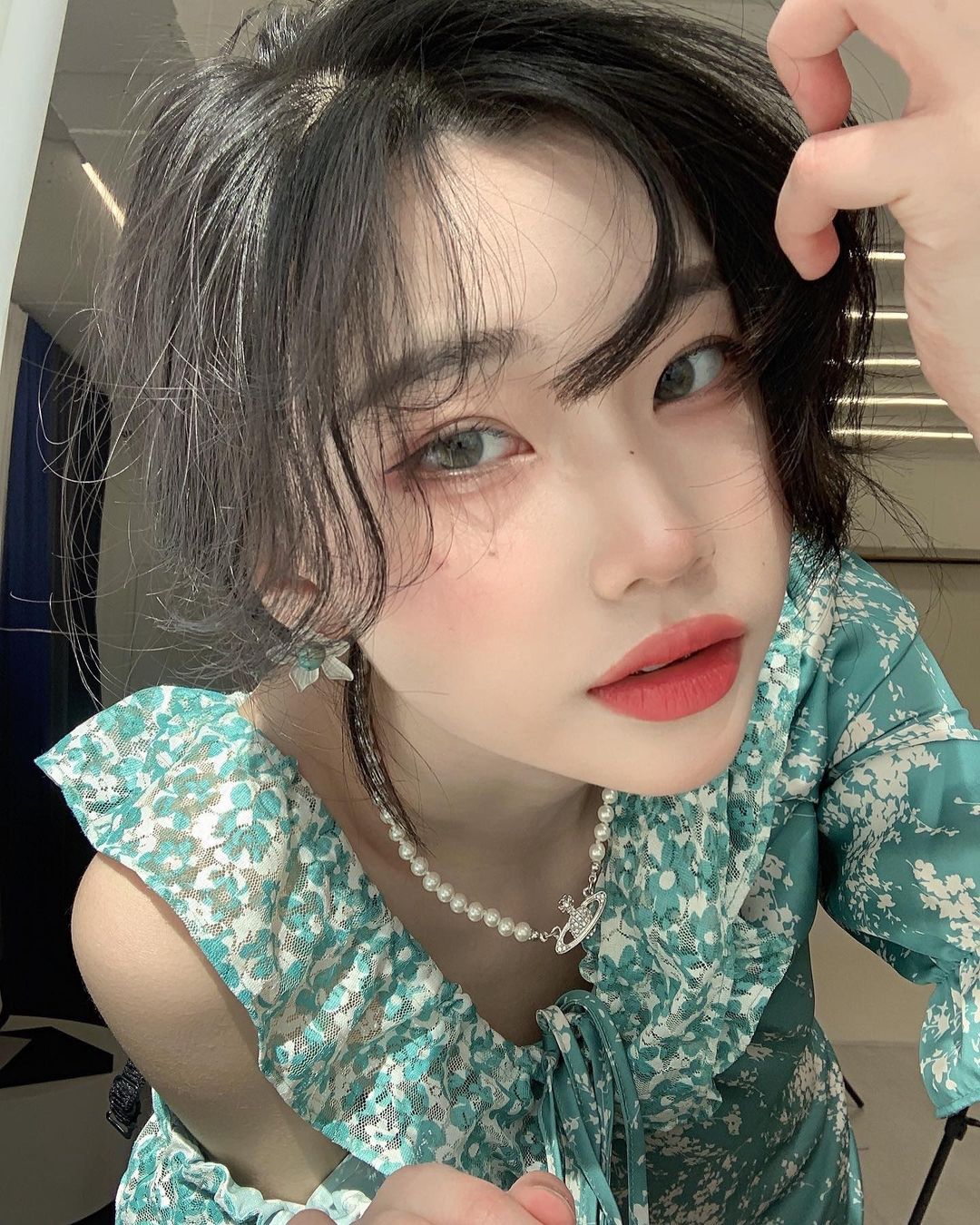 Green floral dress | Scrolller