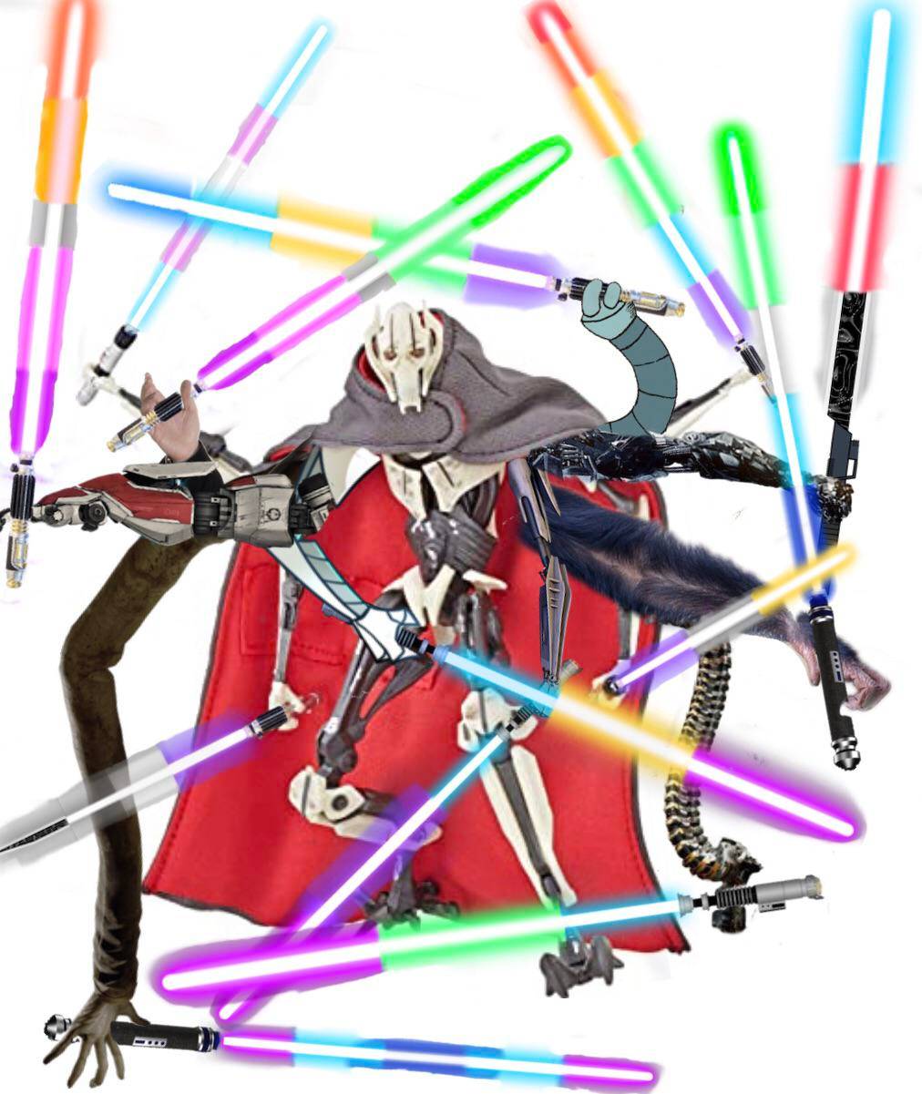 Grievous adds a new Pride Saber to his collection until everyone is represented. Day 10 ...