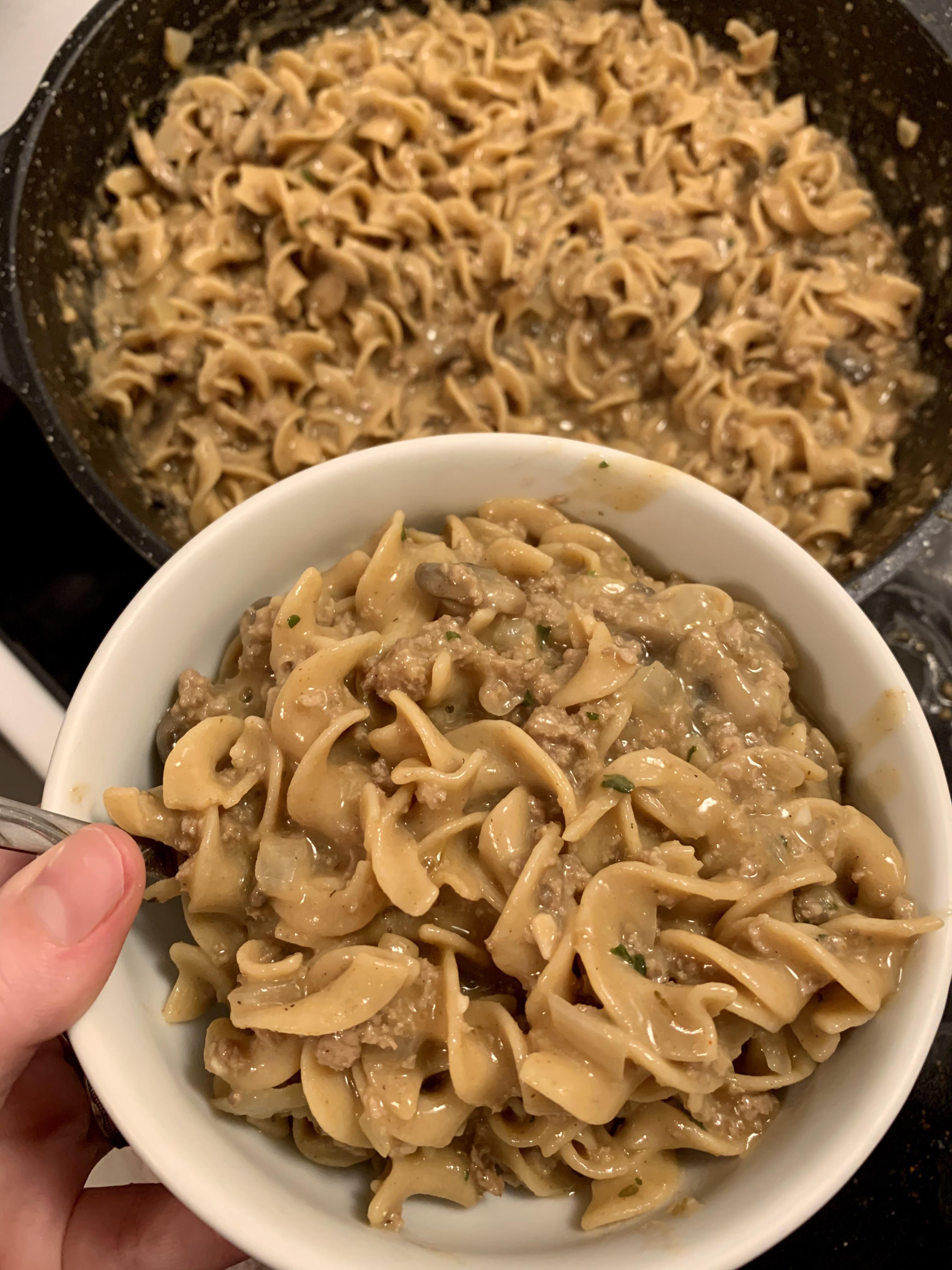 Ground beef stroganoff! | Scrolller