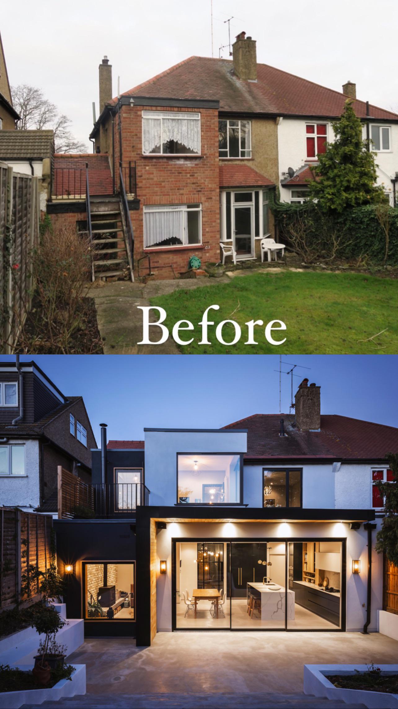 Ground floor rear extension and a two-storey side extension. | Scrolller