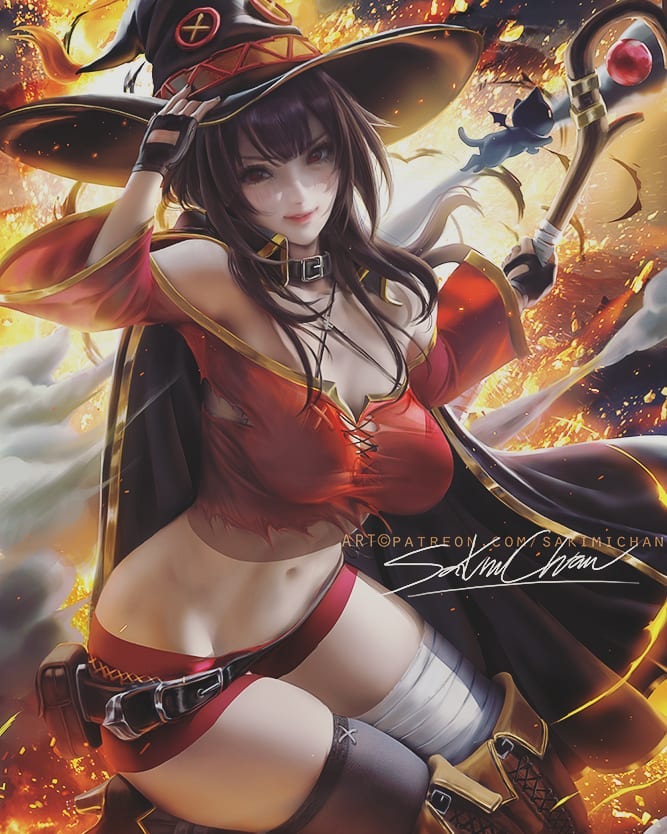 Grown up Megumin (Sakimichan) | Scrolller