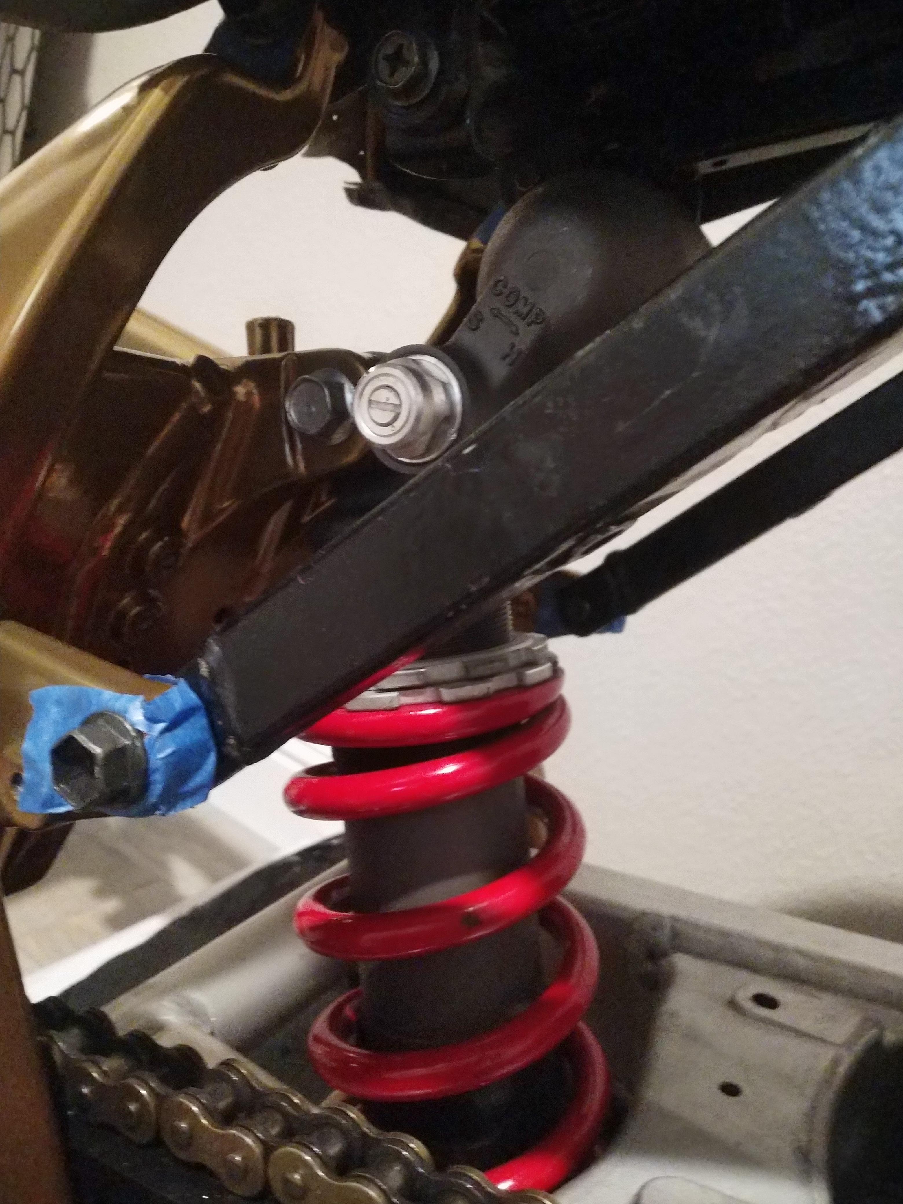 GSXR-1000 shock swap. I'm already getting stiff | Scrolller