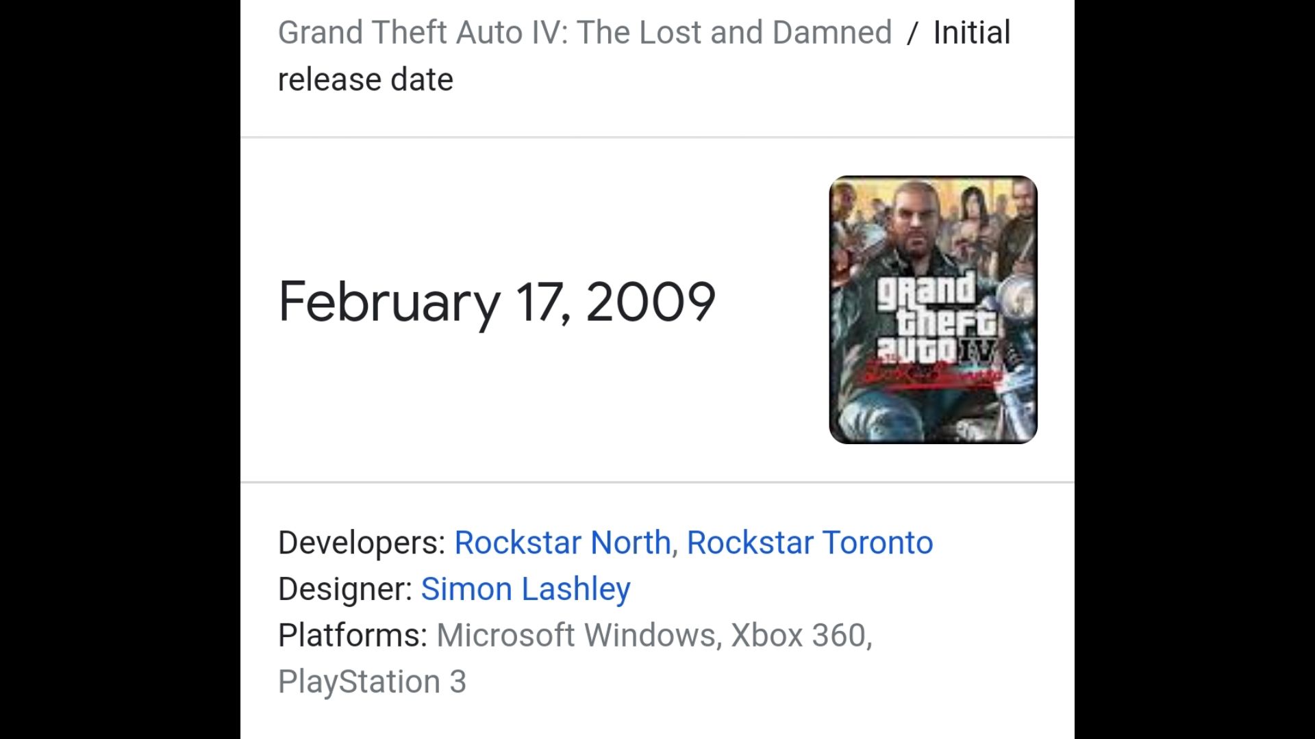 GTA IV: The Lost and Damned was released 12 years ago today for the Xbox 360 | Scrolller