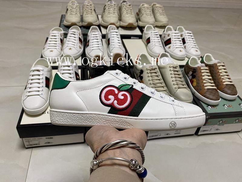 Gucci Ace Trainer White GG LOGO Green End | Scrolller