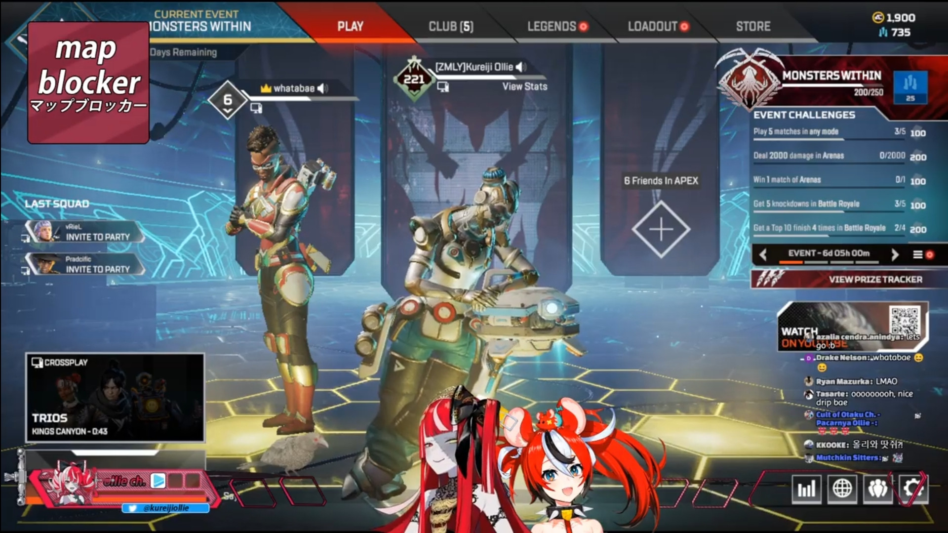 Guerrilla Apex collab between Ollie and Bae on Ollie's channel | Scrolller