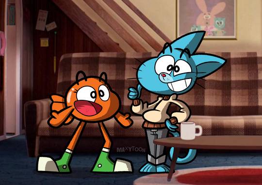 Gumball and Darwin in my style | Scrolller