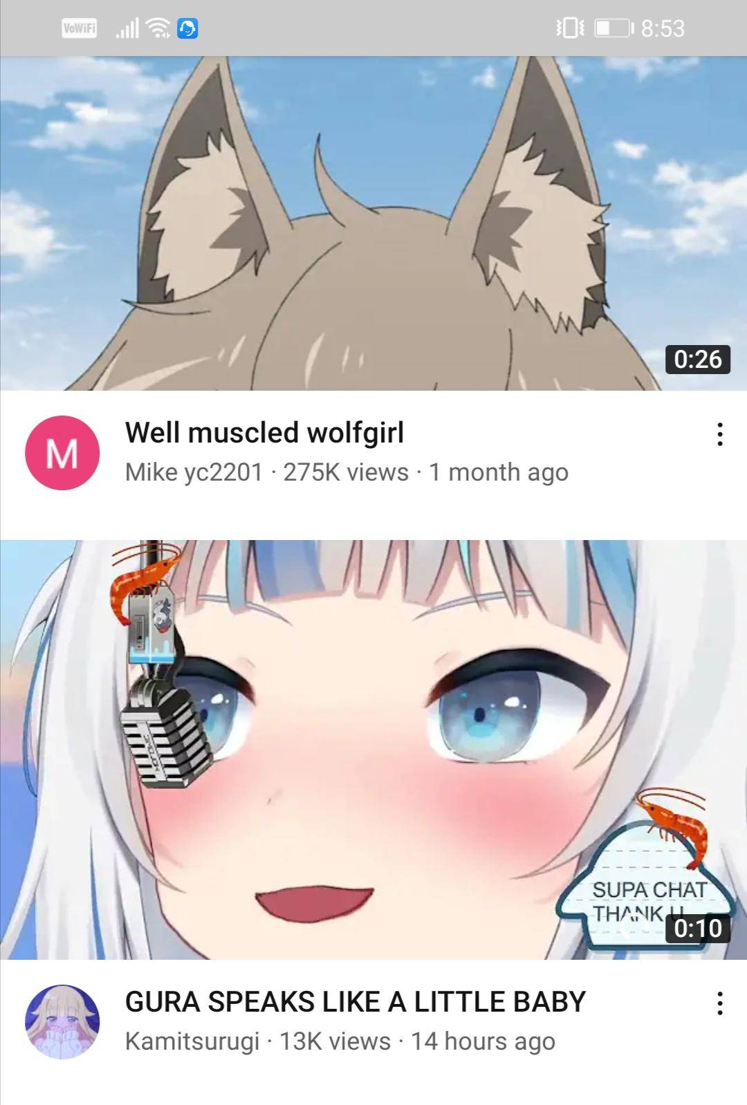 Gura with cat ears | Scrolller