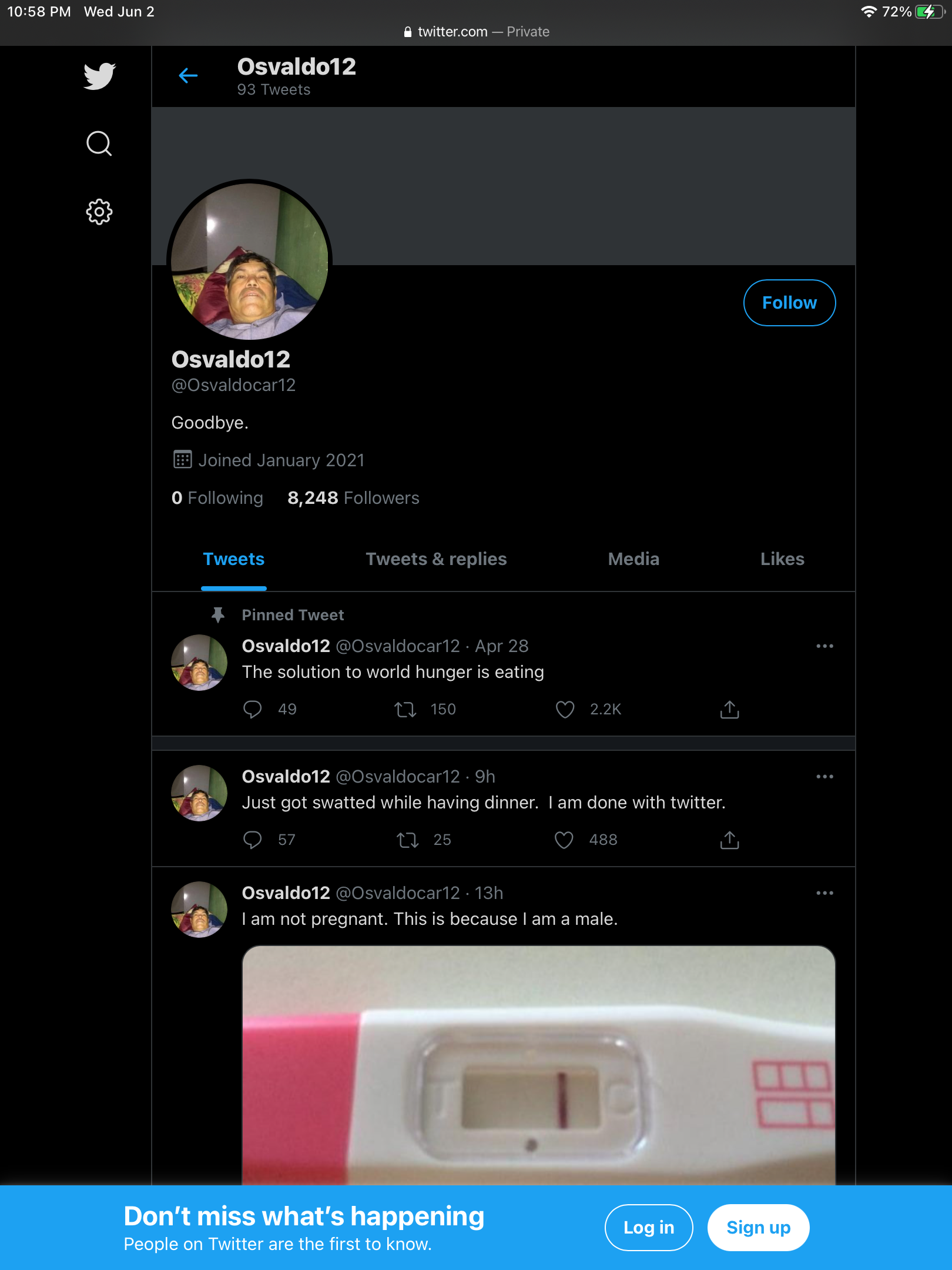 GUYS NO HES LEAVING NONONO | Scrolller