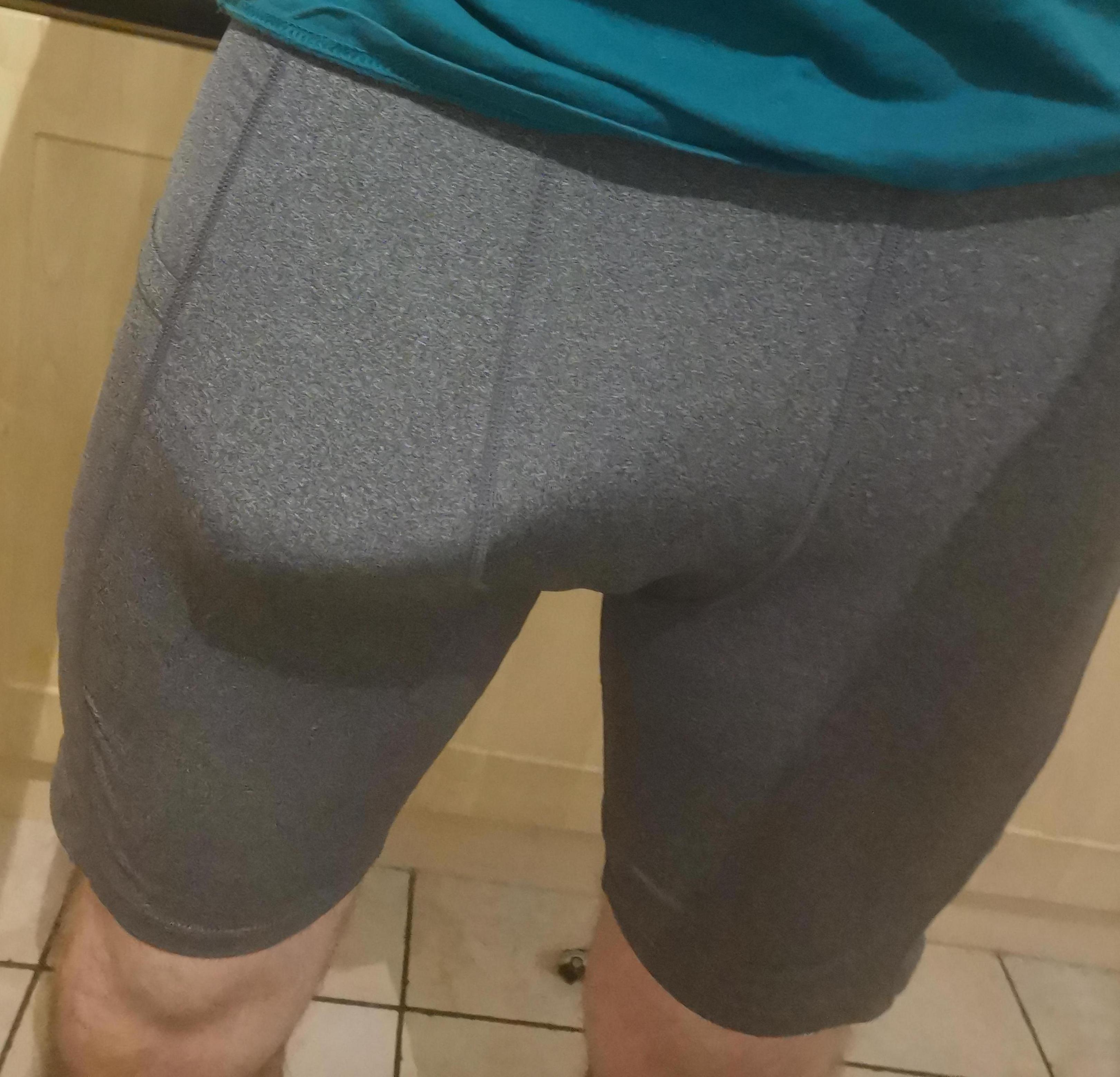 Gym shorts bulge. Sometimes I think they might be a little too tight | Scrolller