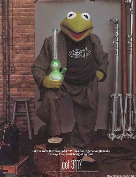 Had this saved for a few years. Kermit the Frog + 311. | Scrolller