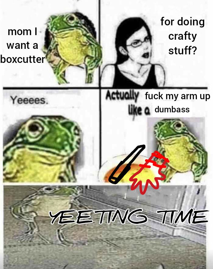 Hahaha They Dont Even Question Why The Boxcutter Is Always On The Table Lol Scrolller