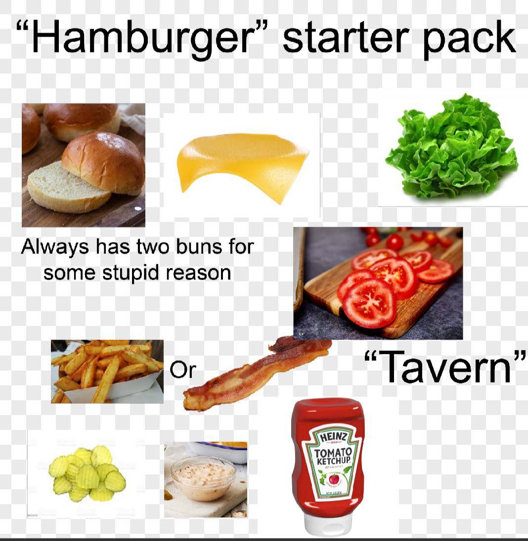 “Hamburger” starter pack | Scrolller