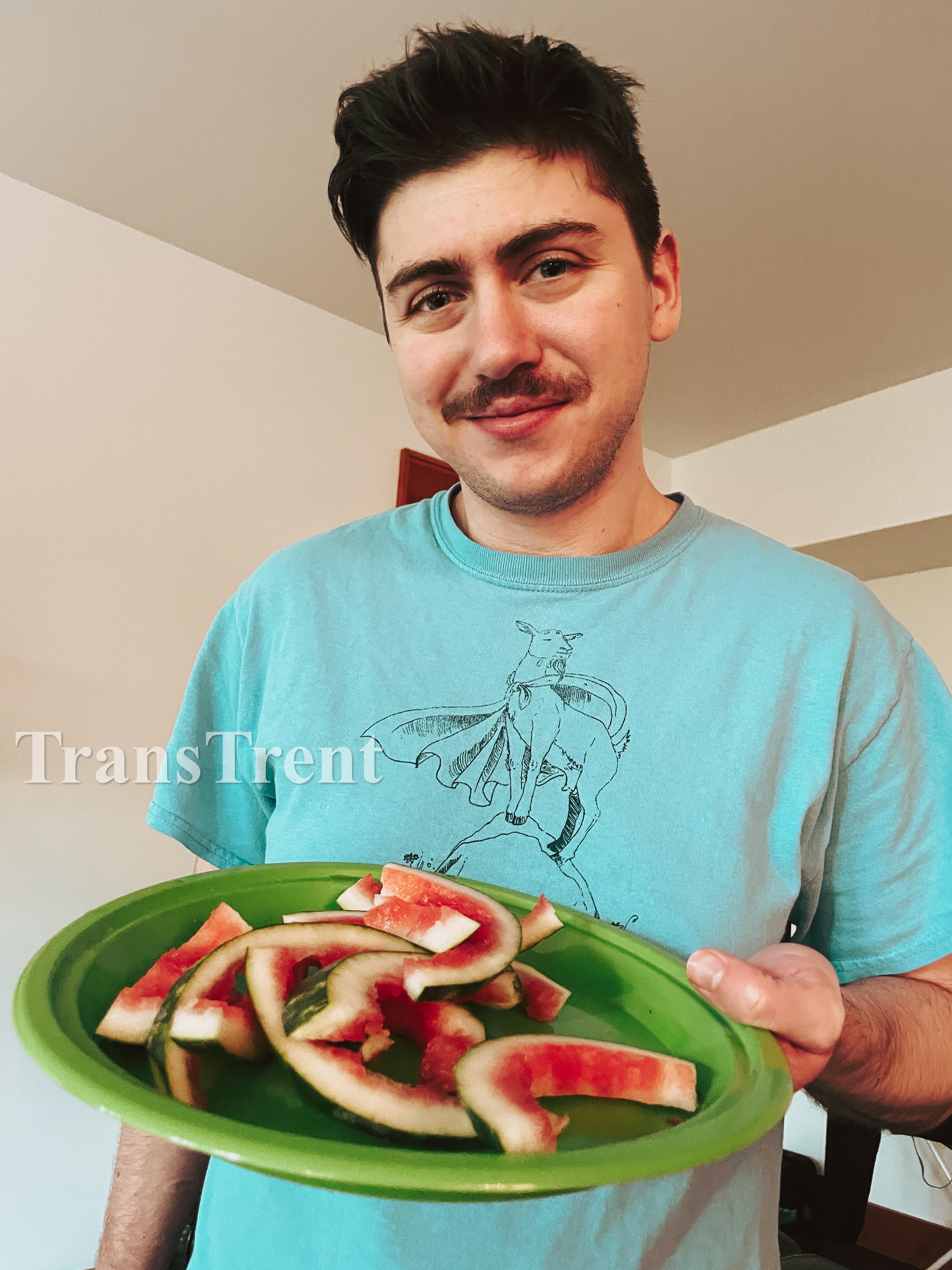 Happy boy is full of fruit | Scrolller